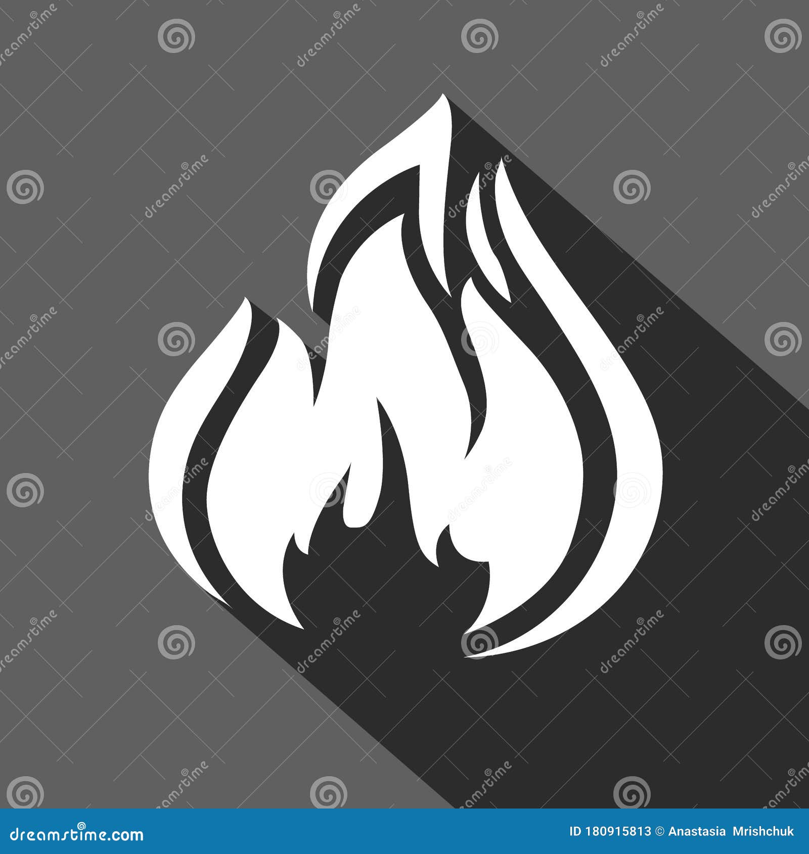 Simple Picture of Fire. Vector Illustration Stock Illustration ...
