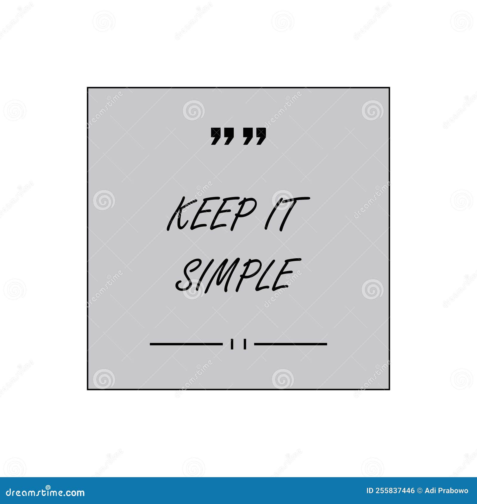 Simple Picture Quotes Vector Design Stock Vector - Illustration of ...