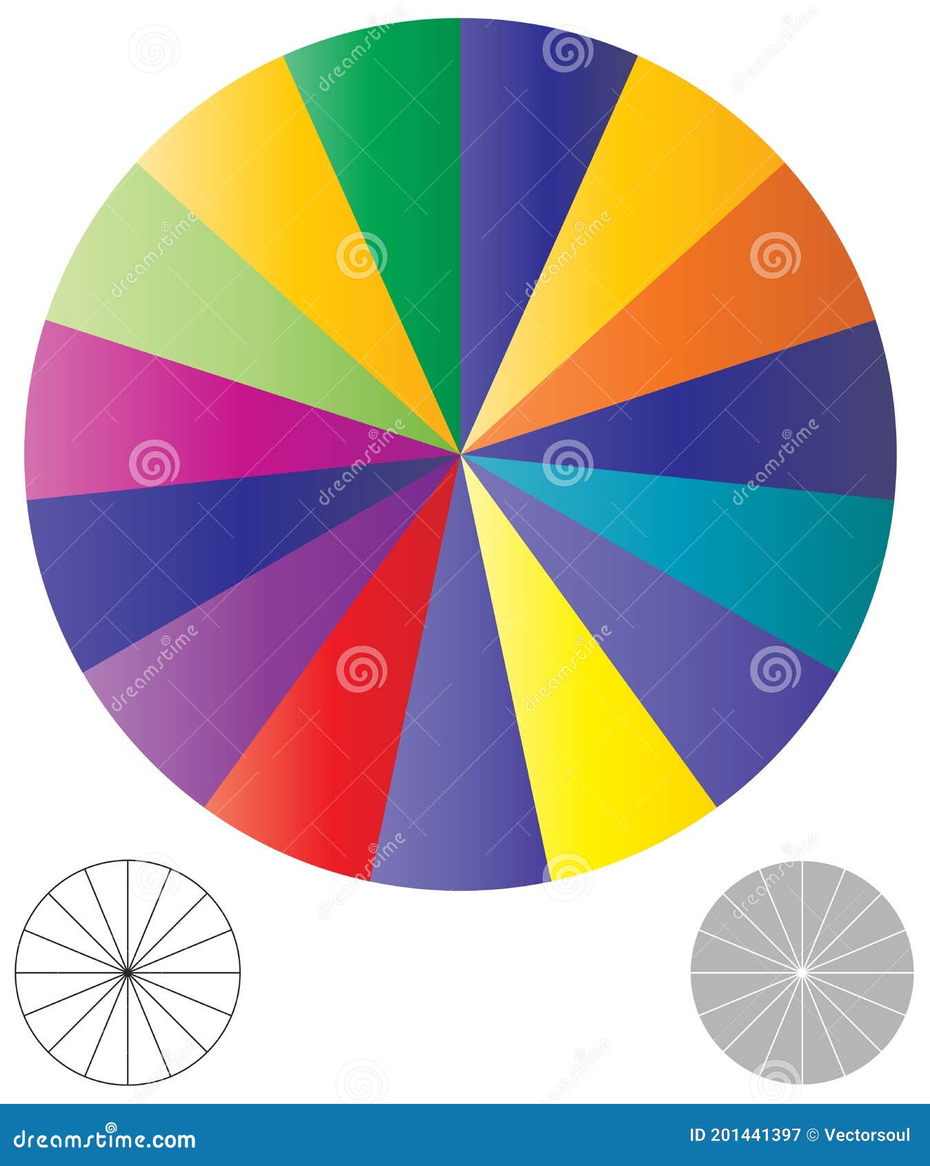 Simple Pie Chart-graph and Diagram Vector Illustration. Circle ...