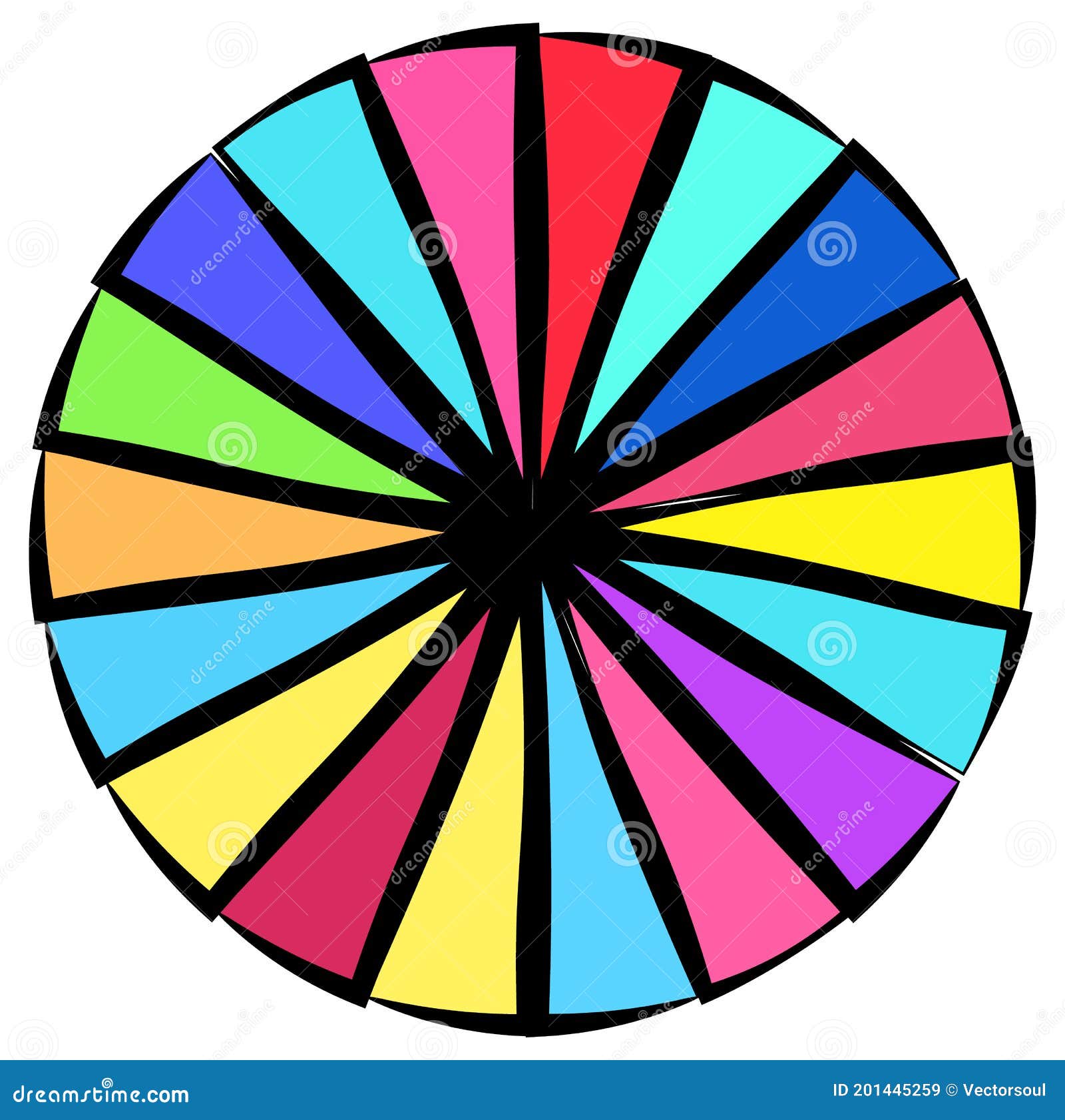 Simple Pie Chart-graph and Diagram Vector Illustration. Circle ...