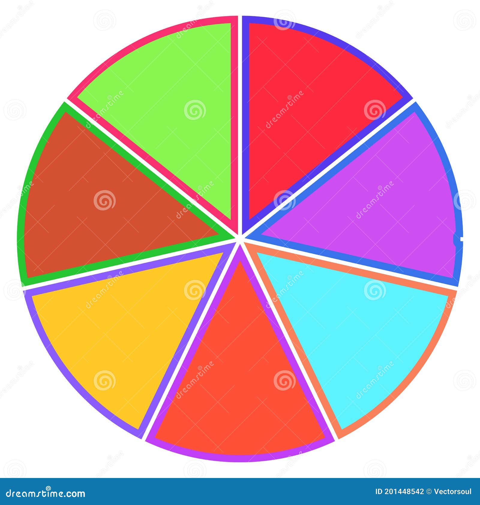 Simple Pie Chart-graph and Diagram Vector Illustration. Circle ...
