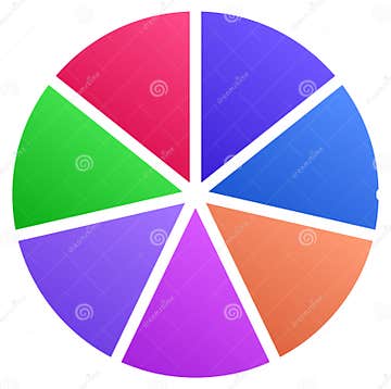 Simple Pie Chart-graph and Diagram Vector Illustration. Circle ...