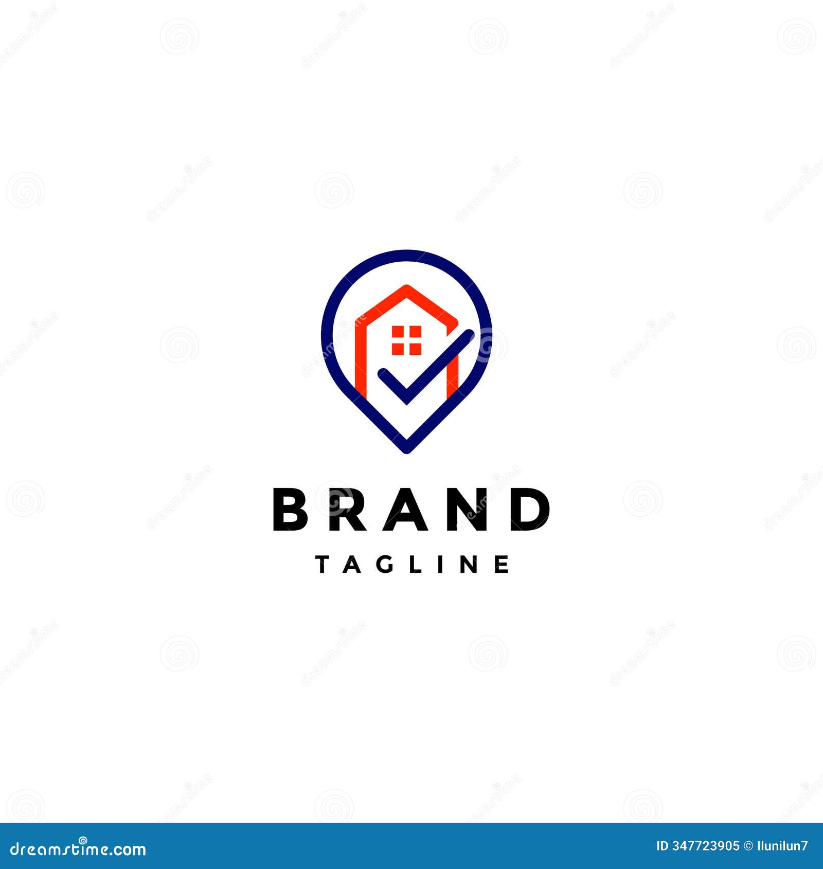 House With Check Mark Template Illustration For Healthy Home Sign ...