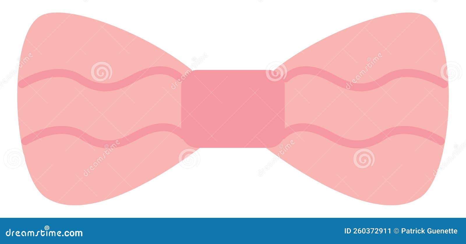 Simple pink bow, icon stock vector. Illustration of flat - 260372911