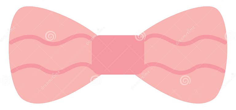 Simple pink bow, icon stock vector. Illustration of flat - 260372911