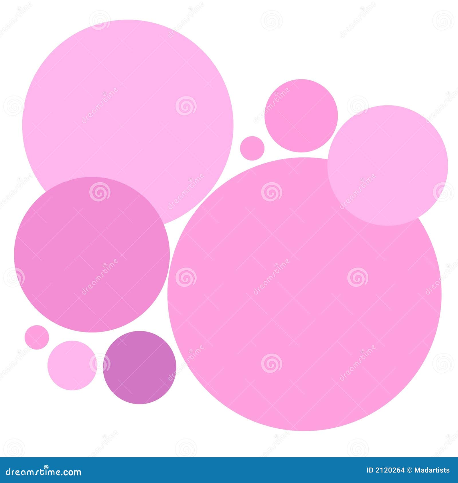 Simple Pink Circles Pattern Stock Illustration - Image: 2120264