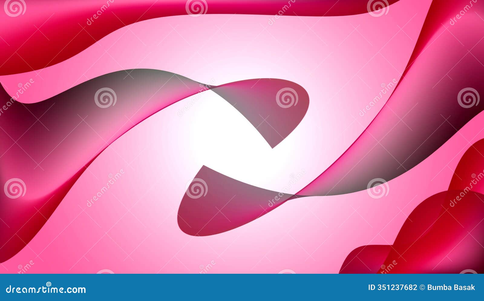 Beautiful Pink Background Banner Design. Stock Illustration ...