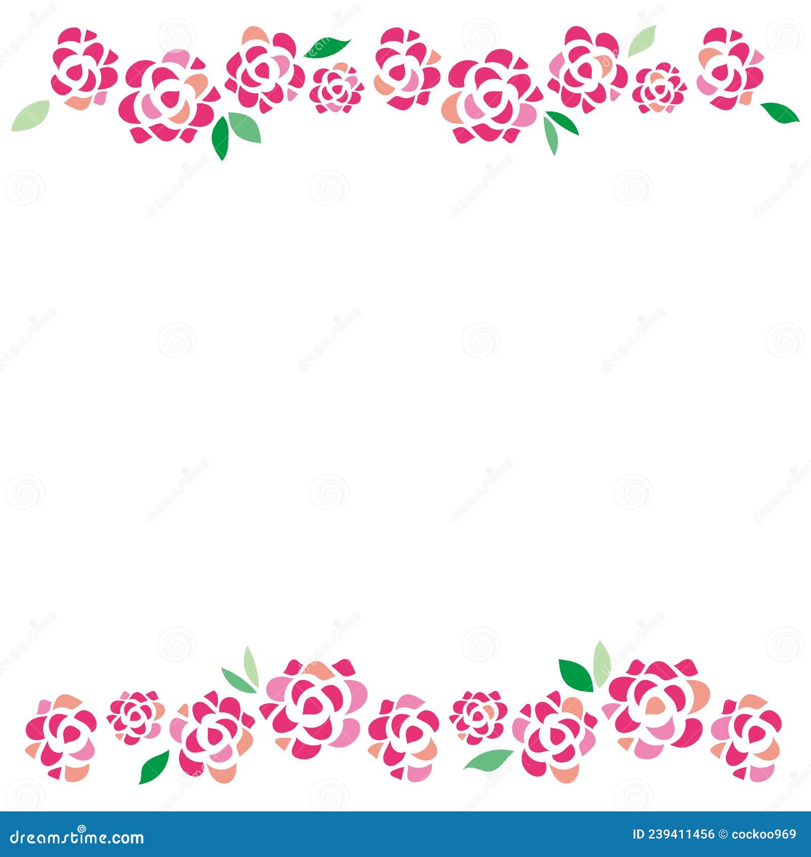 Simple Pink Rose Line Material Stock Vector - Illustration of ...