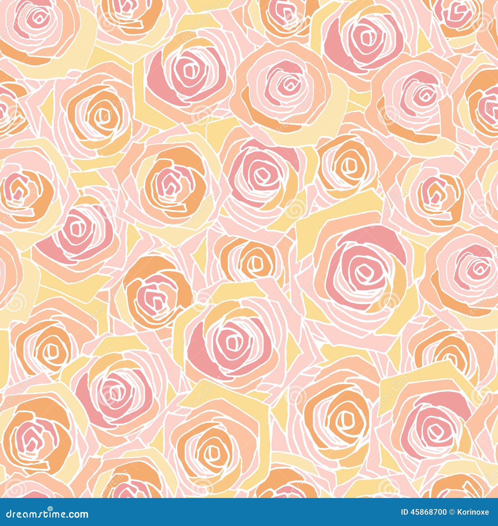 Simple Pink Flower On White Background. Watercolor Illustration ...