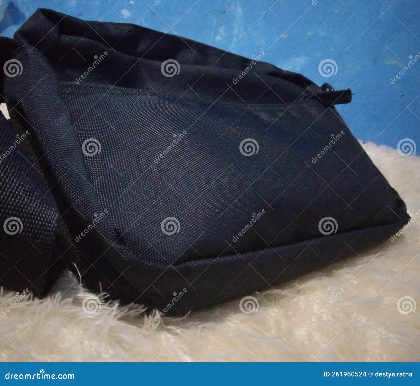 Simple plain black bag stock photo. Image of furniture - 261960524