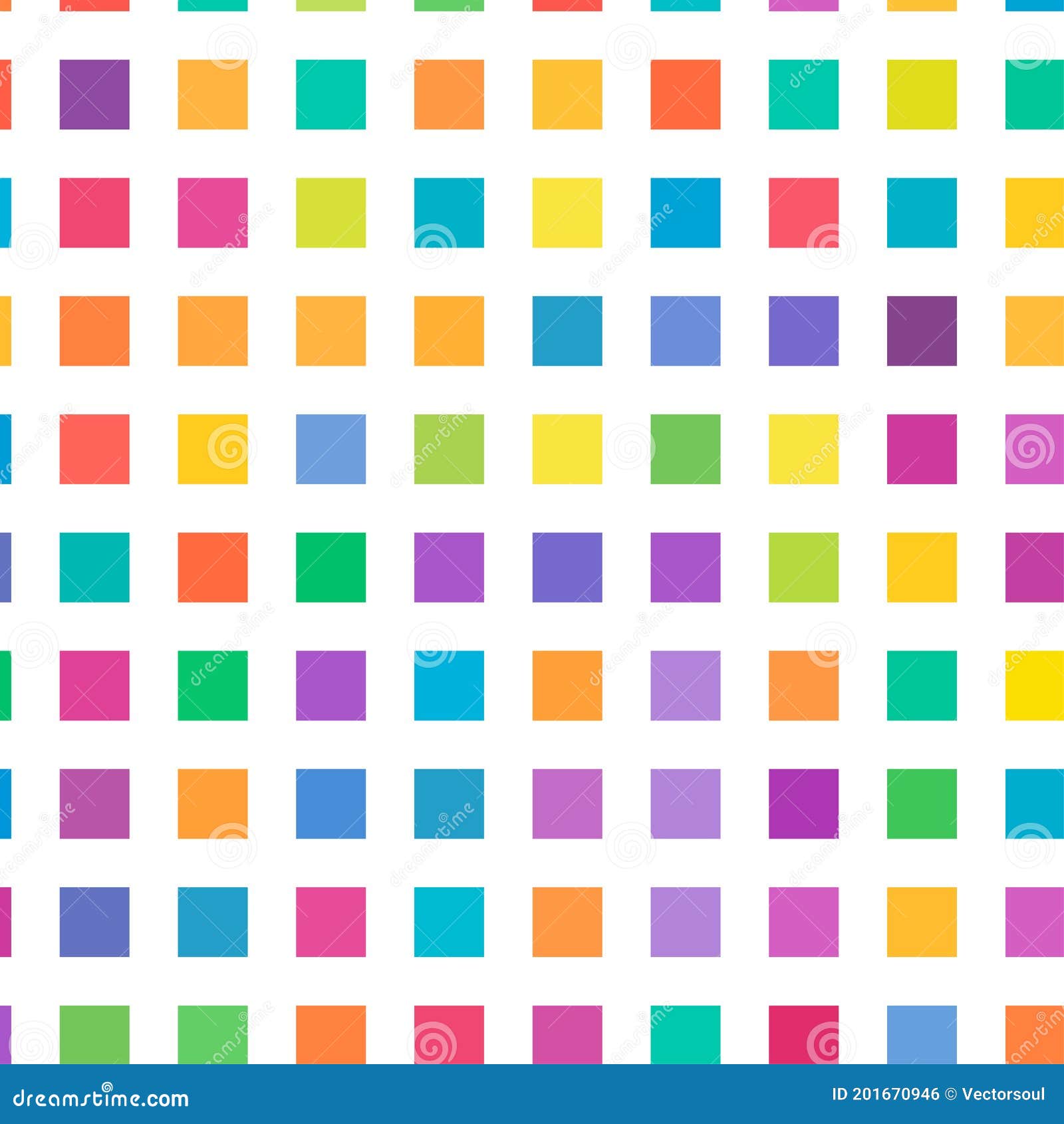 Simple, Plain Colorful Squares Repeatable, Seamless Background, Pattern ...