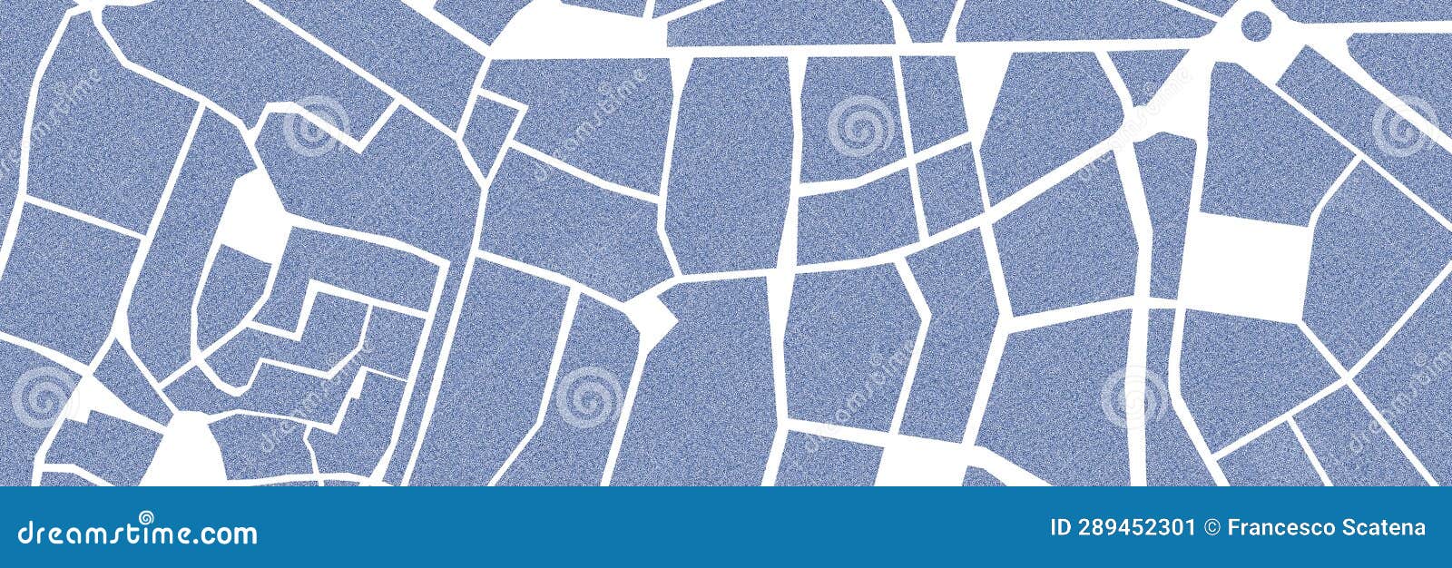 Simple Plan Scheme of a City Map with Cadastral Land Parcel, Cadastre ...