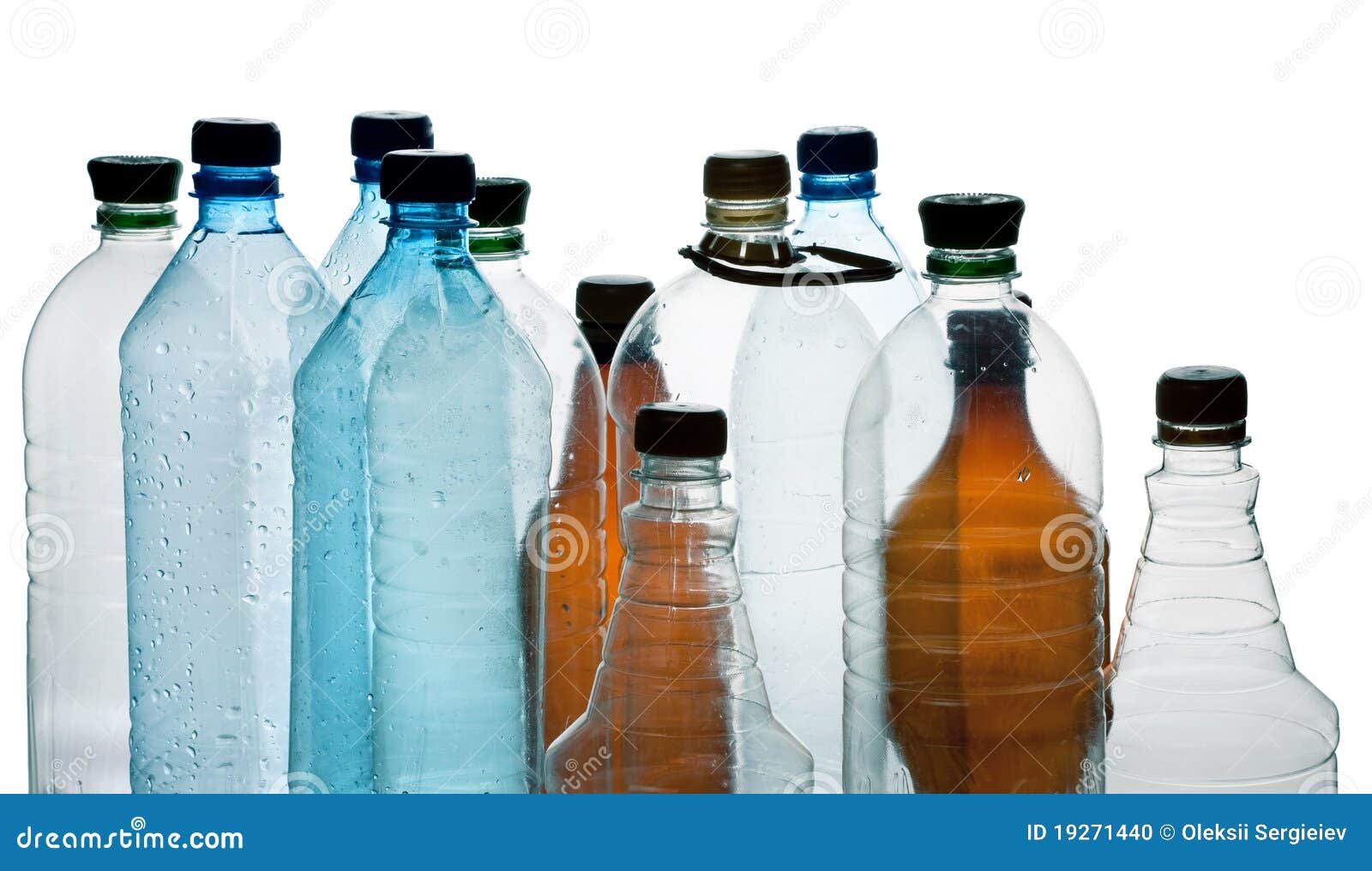 Simple plastic bottles stock photo. Image of light, hydrate - 19271440