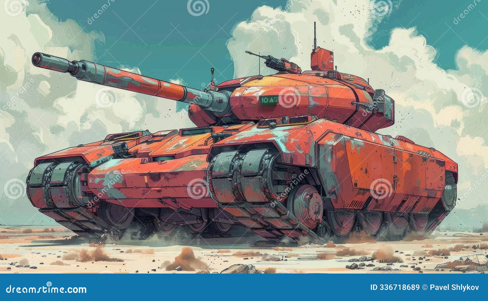 Simple Polygon Based Tank Design Stock Image - Image of launch ...