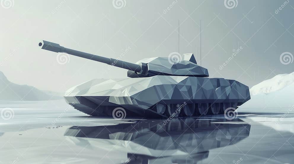 Simple Polygon Based Tank Design Stock Image - Image of heavy, armed ...