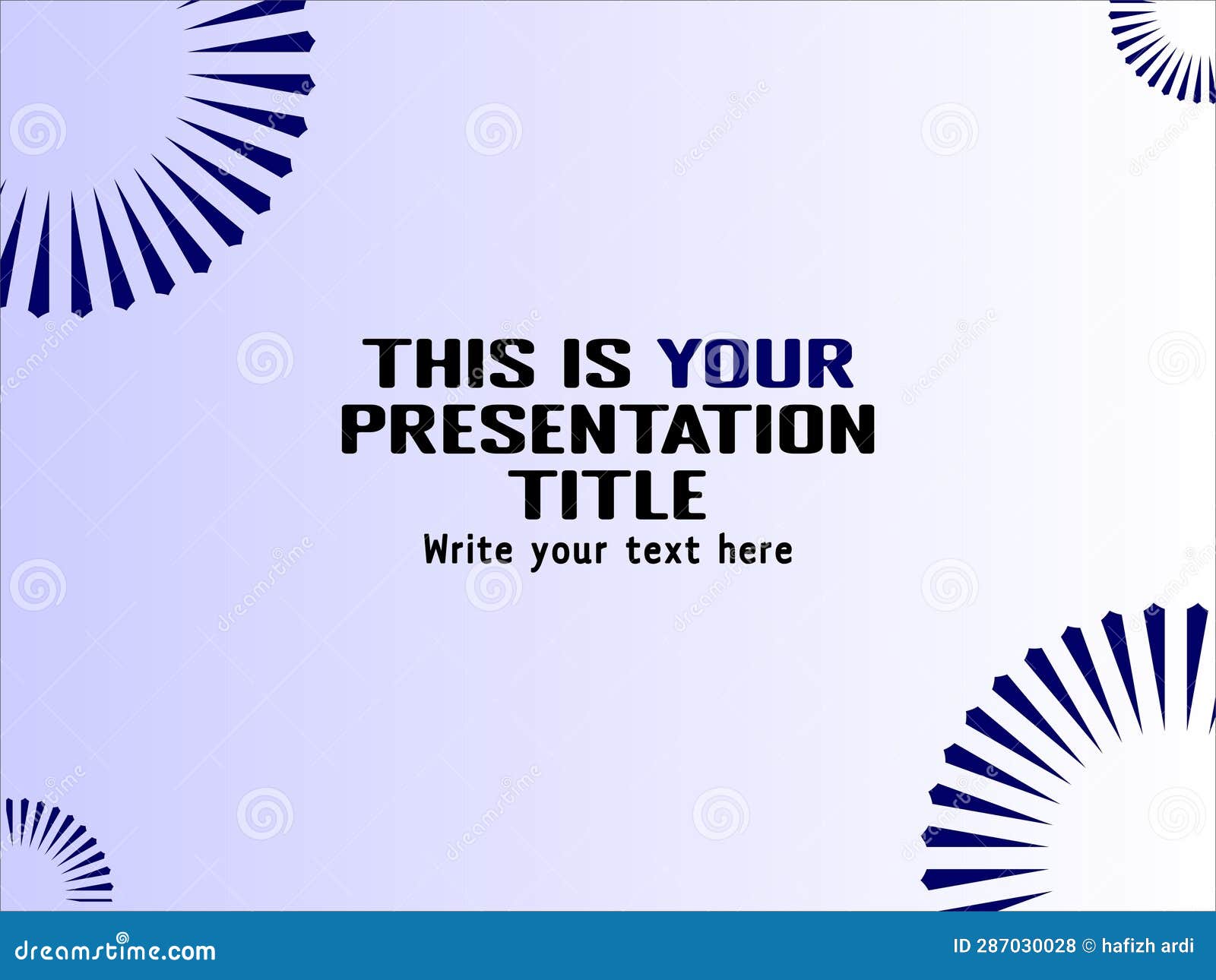 Simple Power Point Presentation Template Background Stock Vector ...