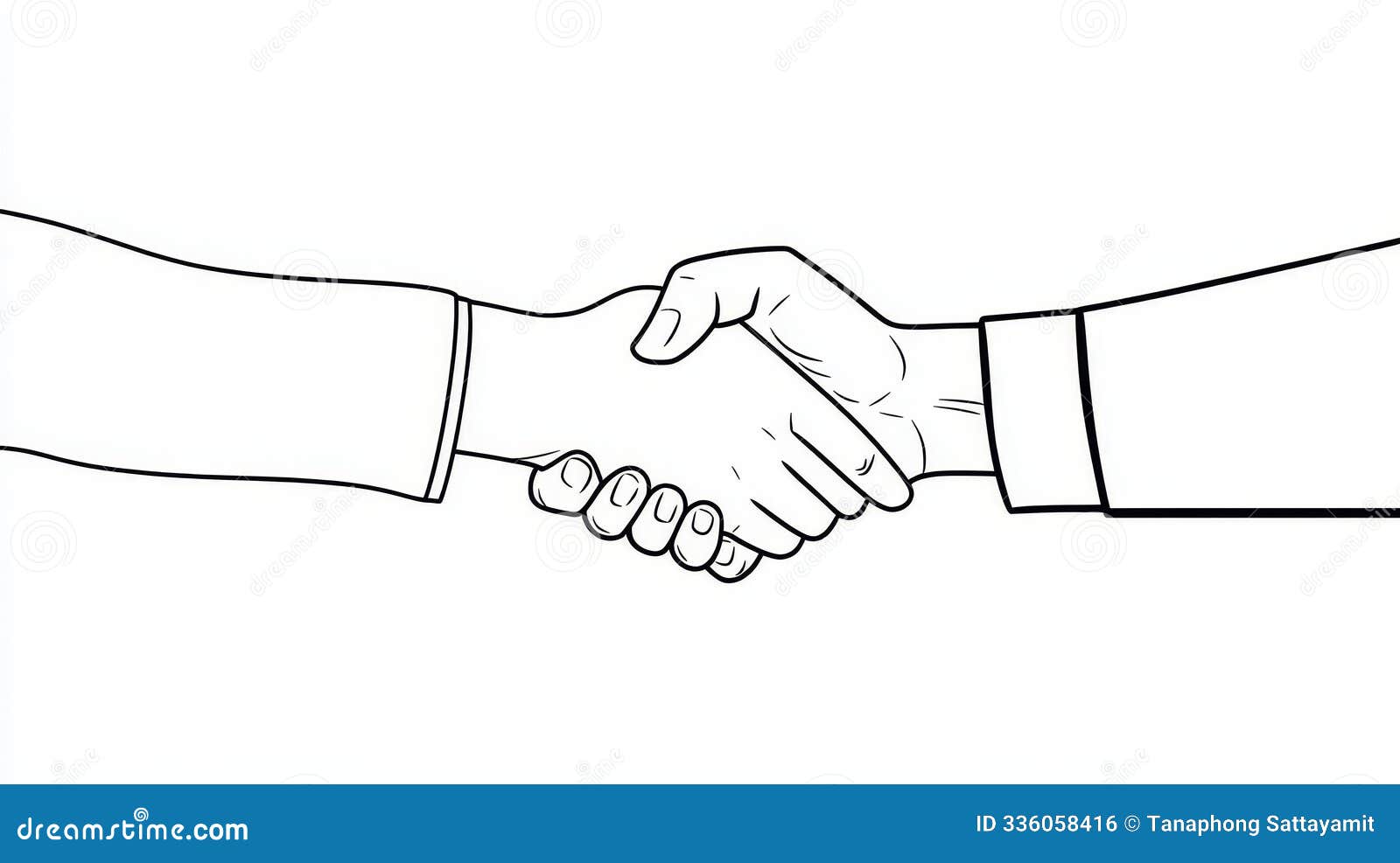 A Simple yet Powerful Illustration of a Handshake Symbolizing ...