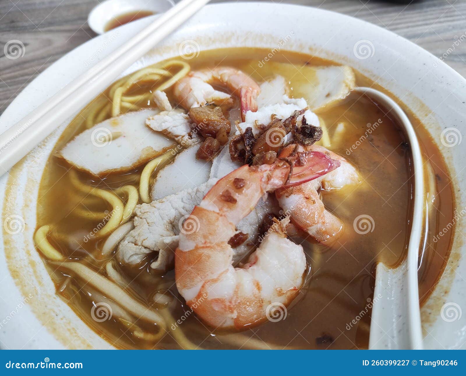 Simple Prawn Mee or Noodle with Shrimps Stock Image - Image of food ...