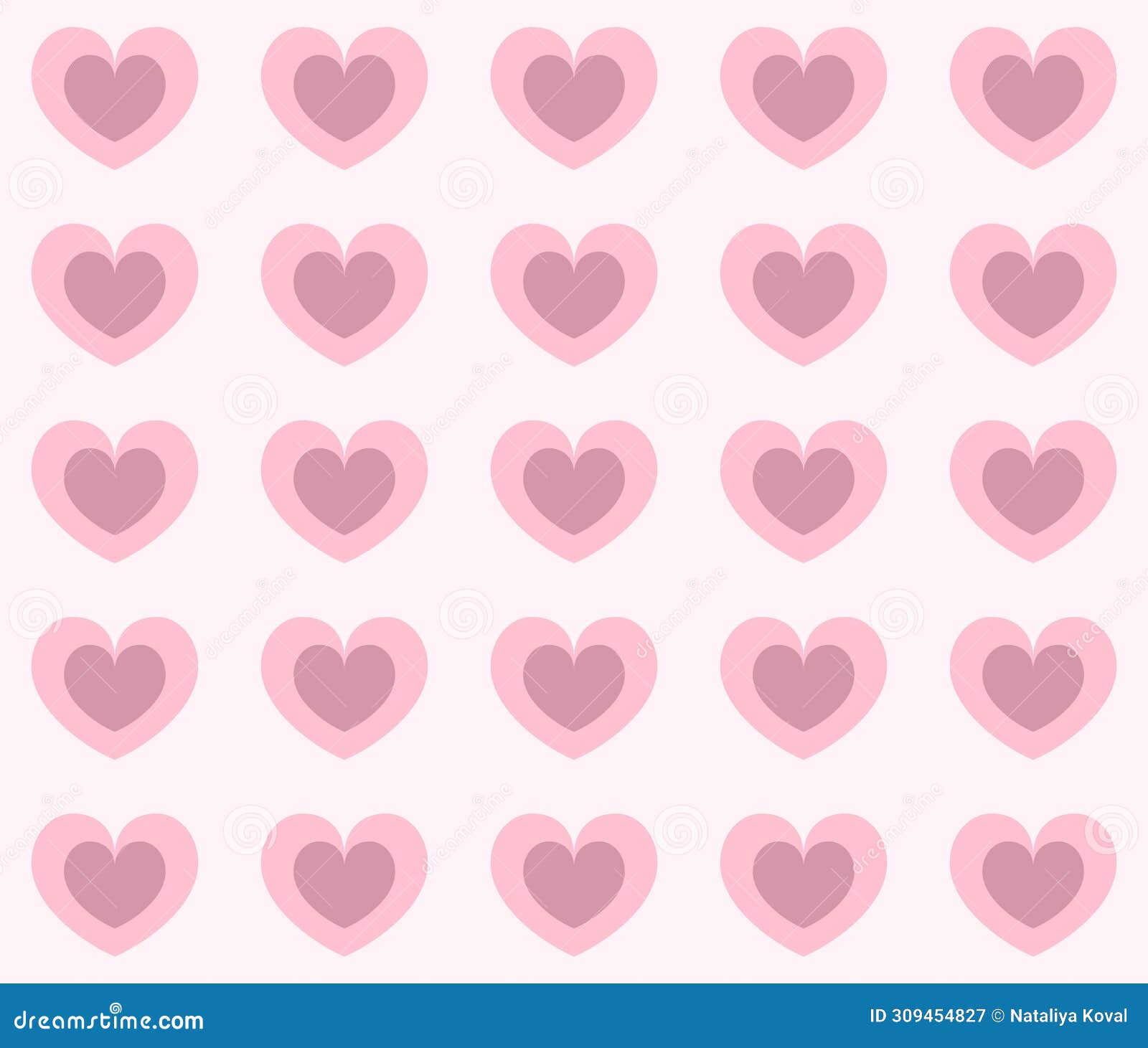Simple Pretty Hearts Pink Violet Stock Vector - Illustration of element ...