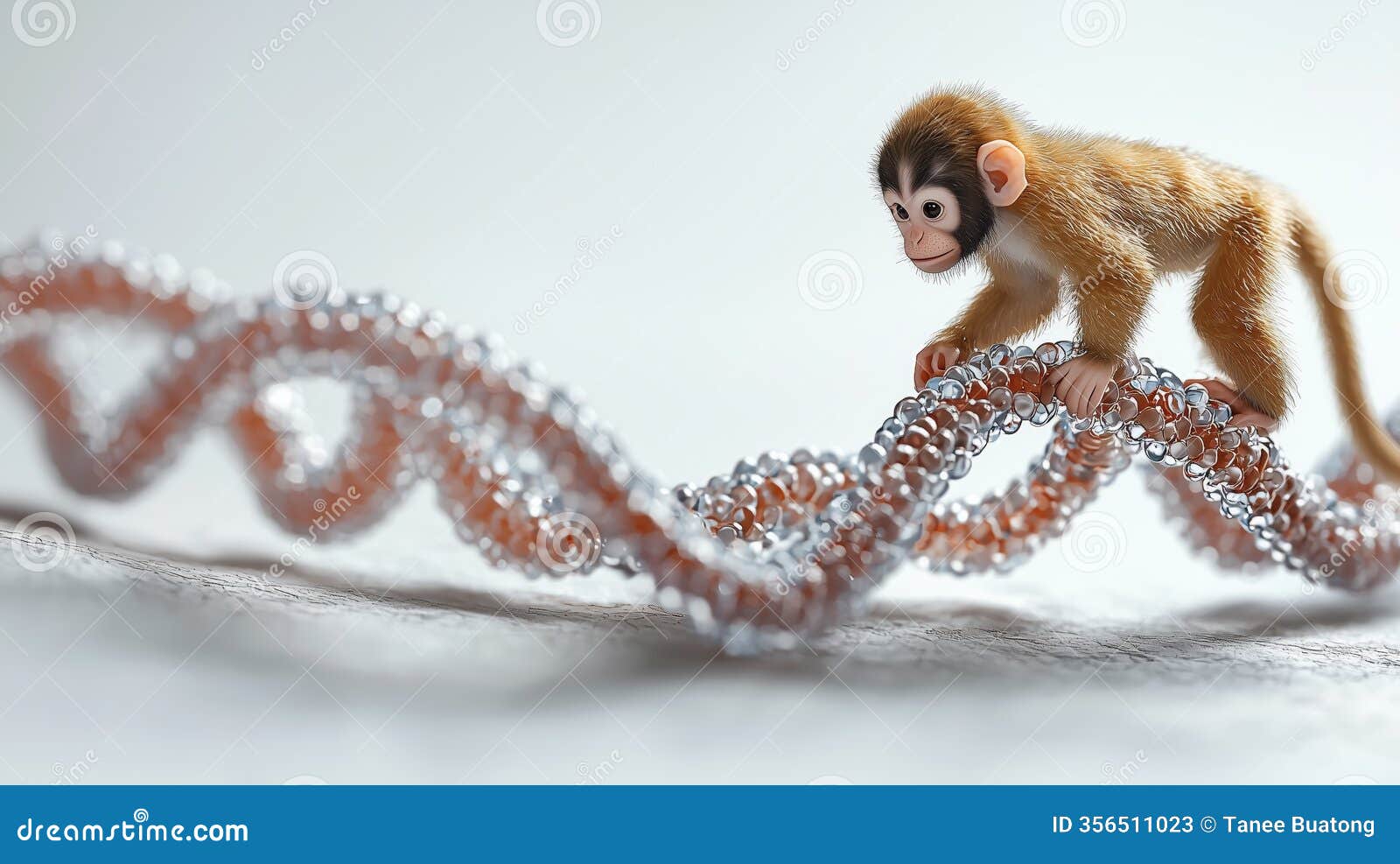 Simple Primate Helix Journey Stock Illustration - Illustration of ...