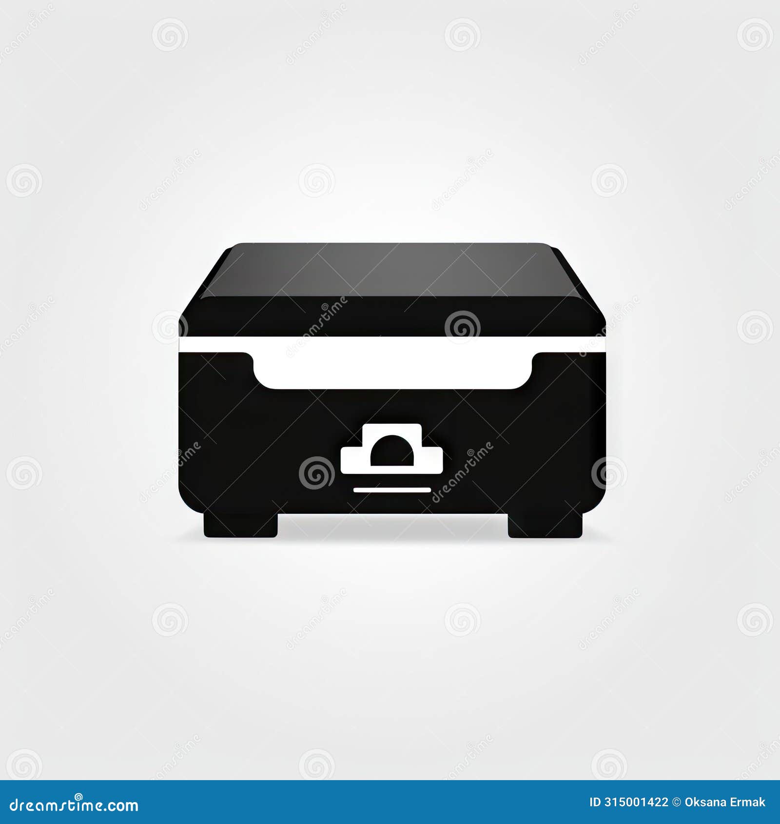 Simple Printer Icon, MFP Isolated, Laser Print, Inkjet Printer Icon for ...