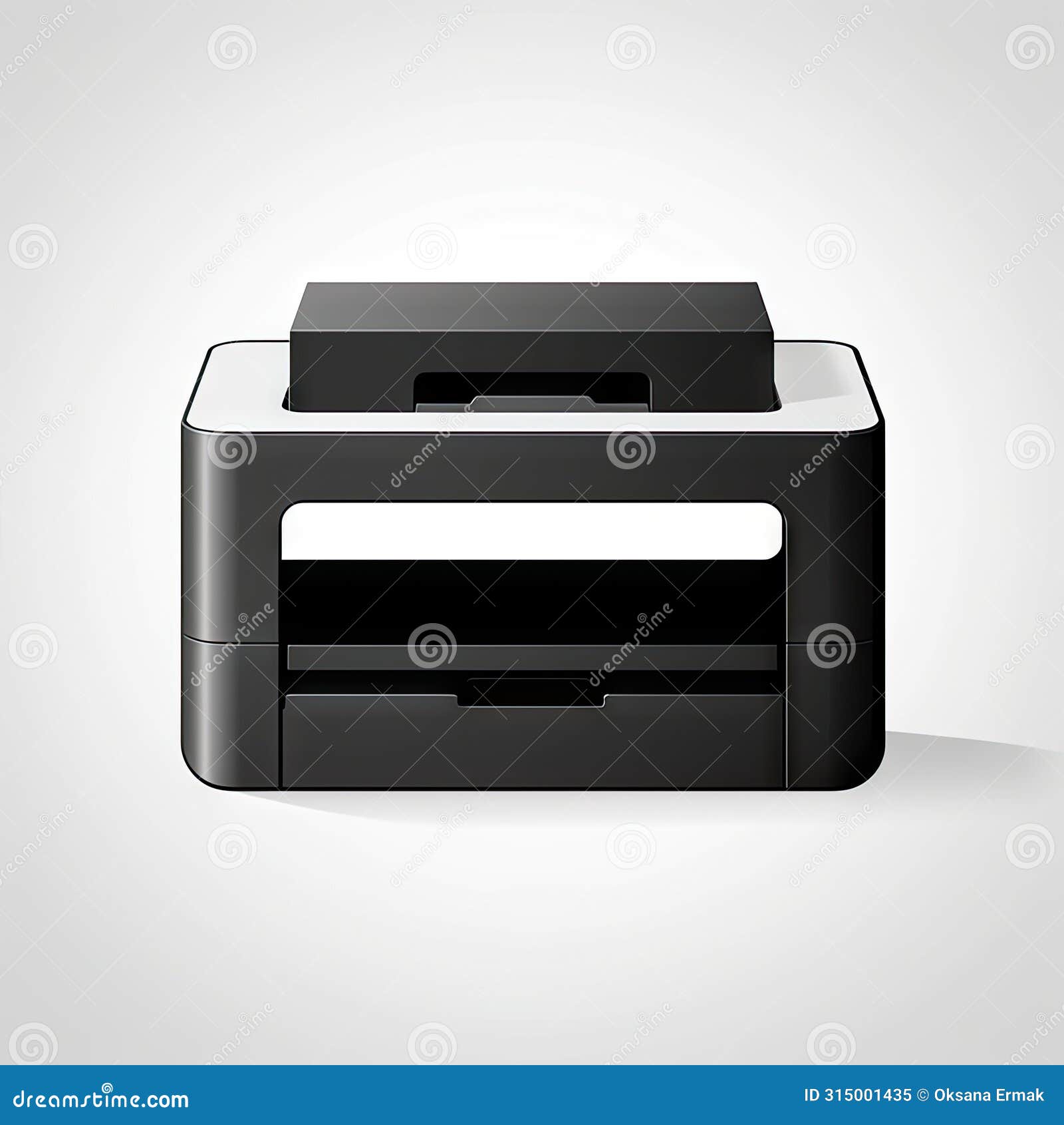 Simple Printer Icon, MFP Isolated, Laser Print, Inkjet Printer Icon for ...
