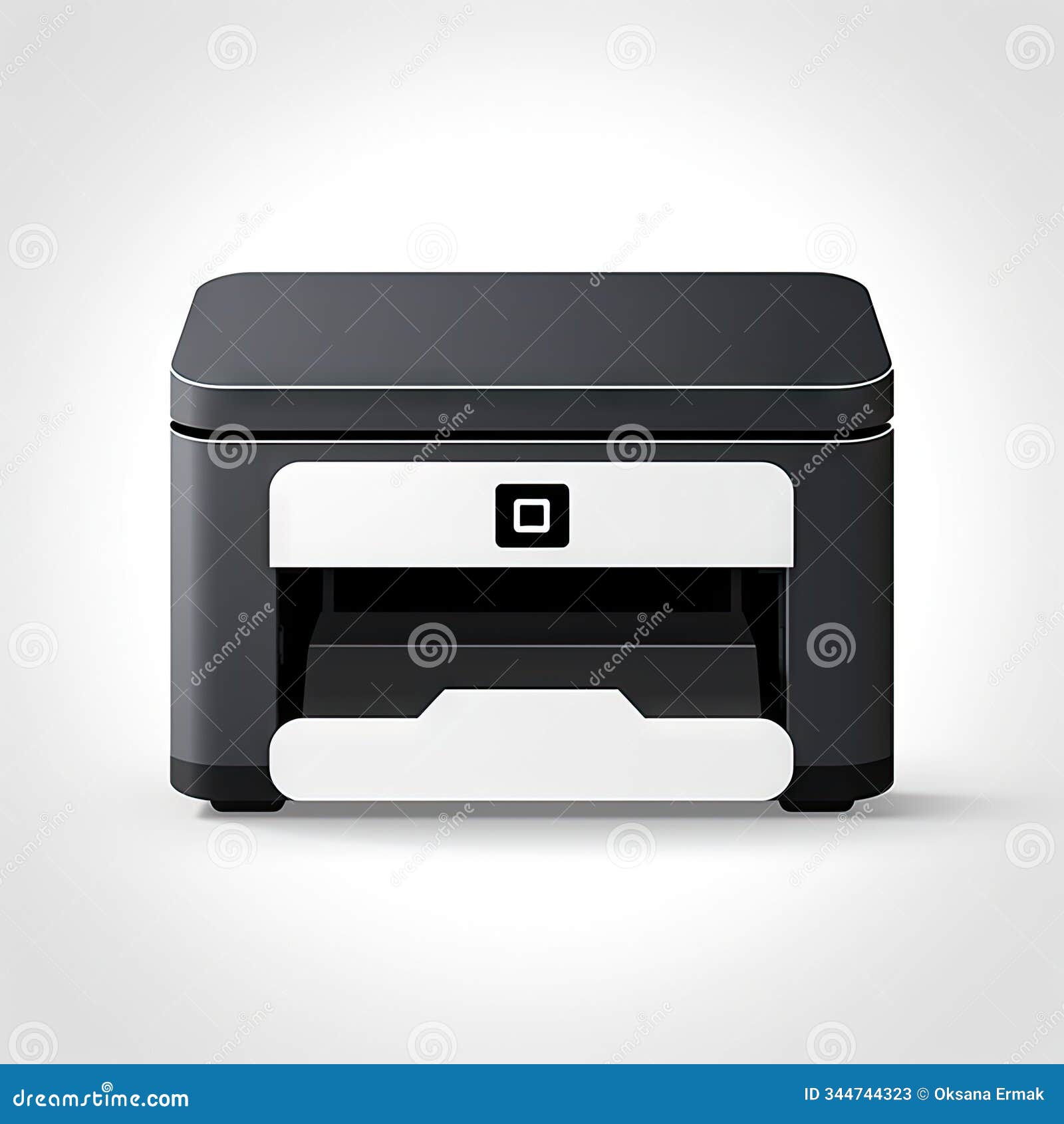 Simple Printer Icon, MFP Isolated, Laser Print, Inkjet Printer Icon for ...