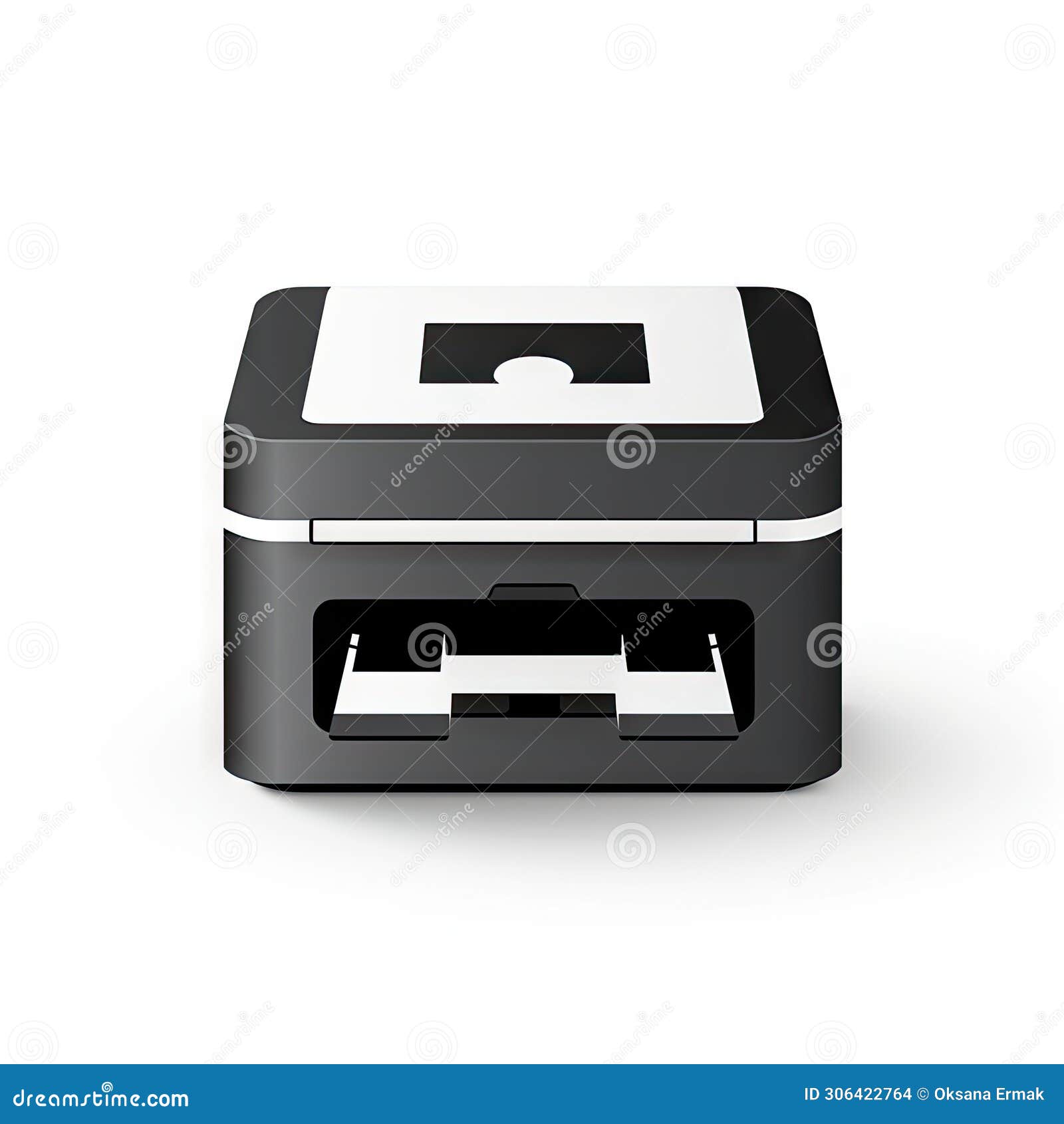 Simple Printer Icon, MFP Isolated, Laser Print, Inkjet Printer Icon for ...
