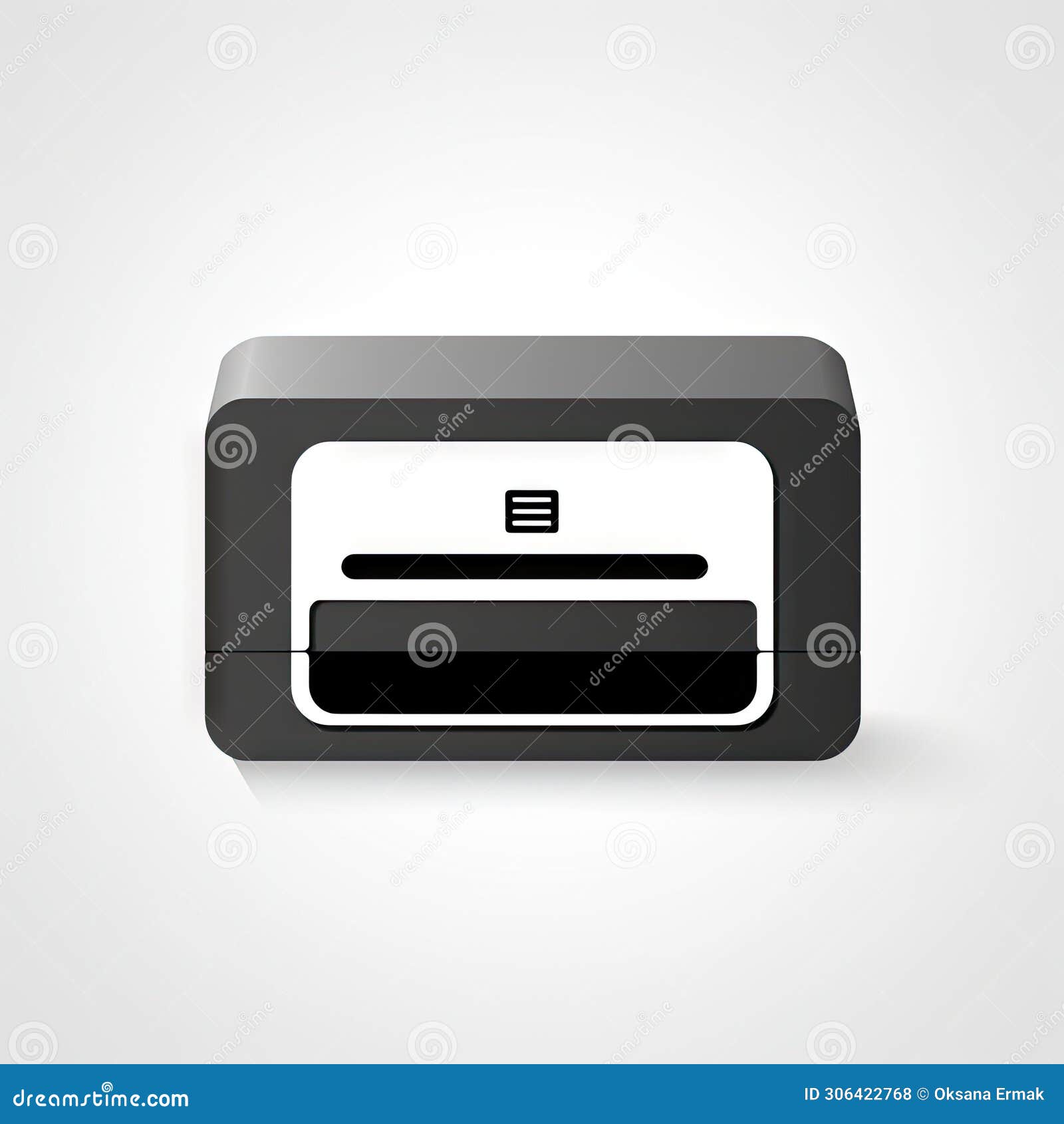 Simple Printer Icon, MFP Isolated, Laser Print, Inkjet Printer Icon for ...