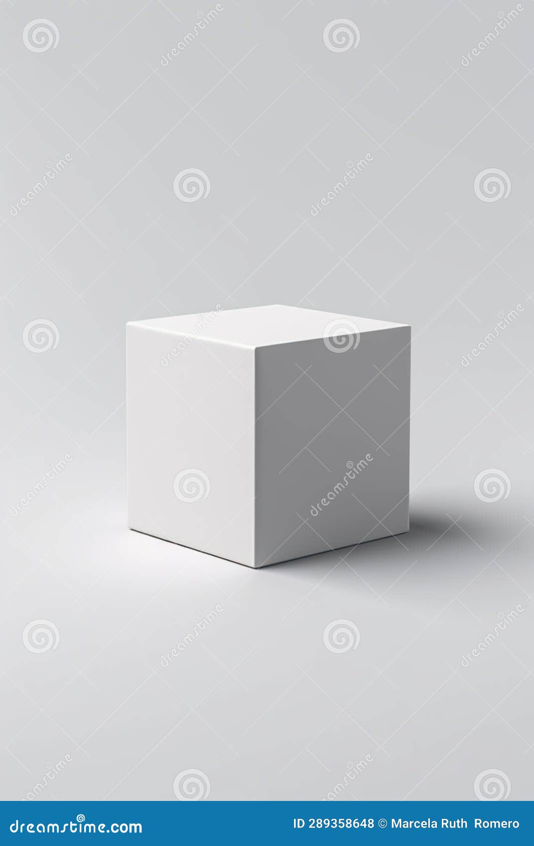 Simple Product Box, Mock Up Style. AI Generated Stock Illustration ...