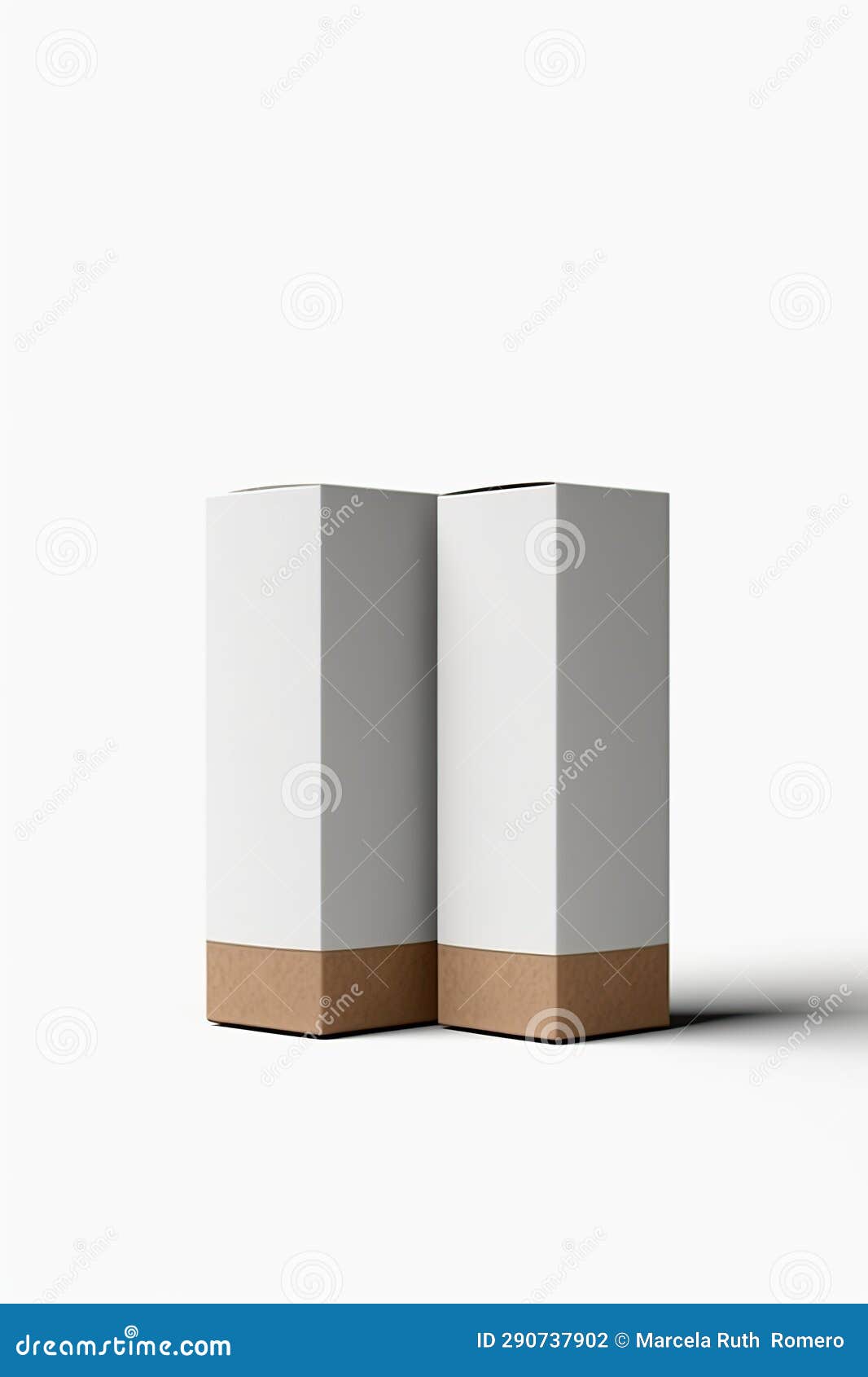 Simple Product Box, Mock Up Style. AI Generated Stock Illustration ...
