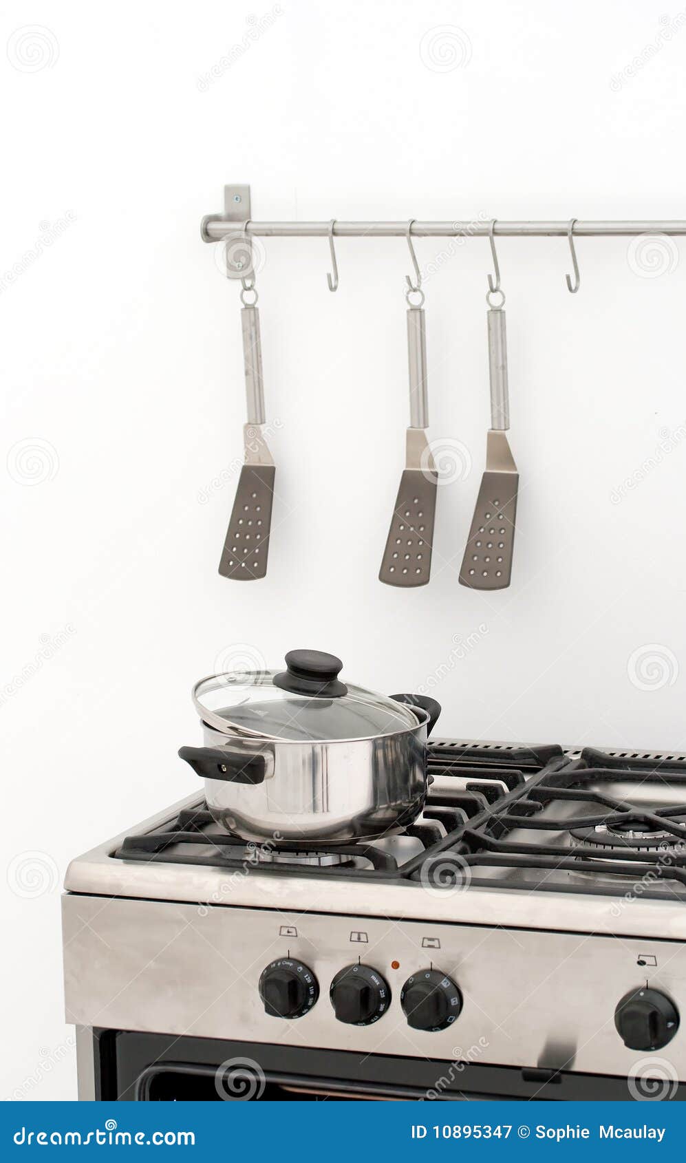 Simple Professional Kitchen Stock Image - Image of knobs, simple: 10895347