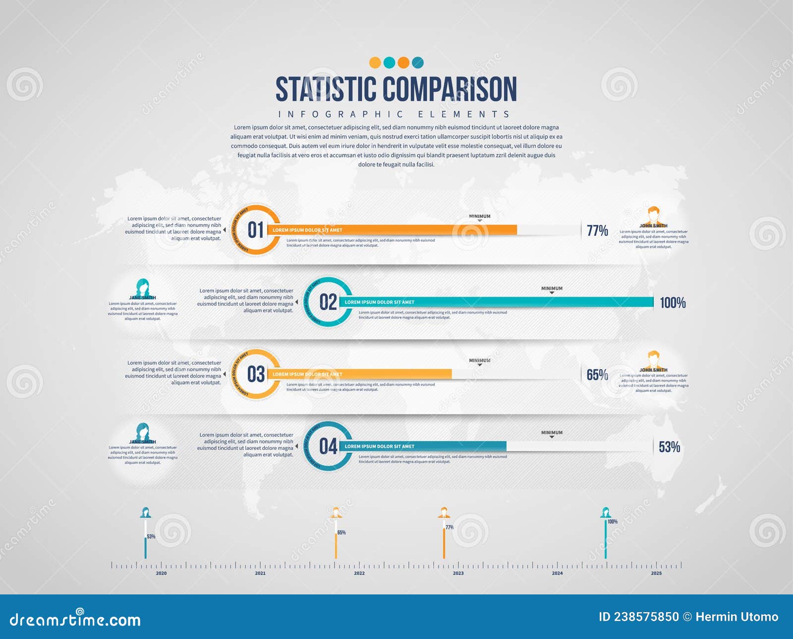 Simple Progress Report Infographic Stock Vector - Illustration of info ...