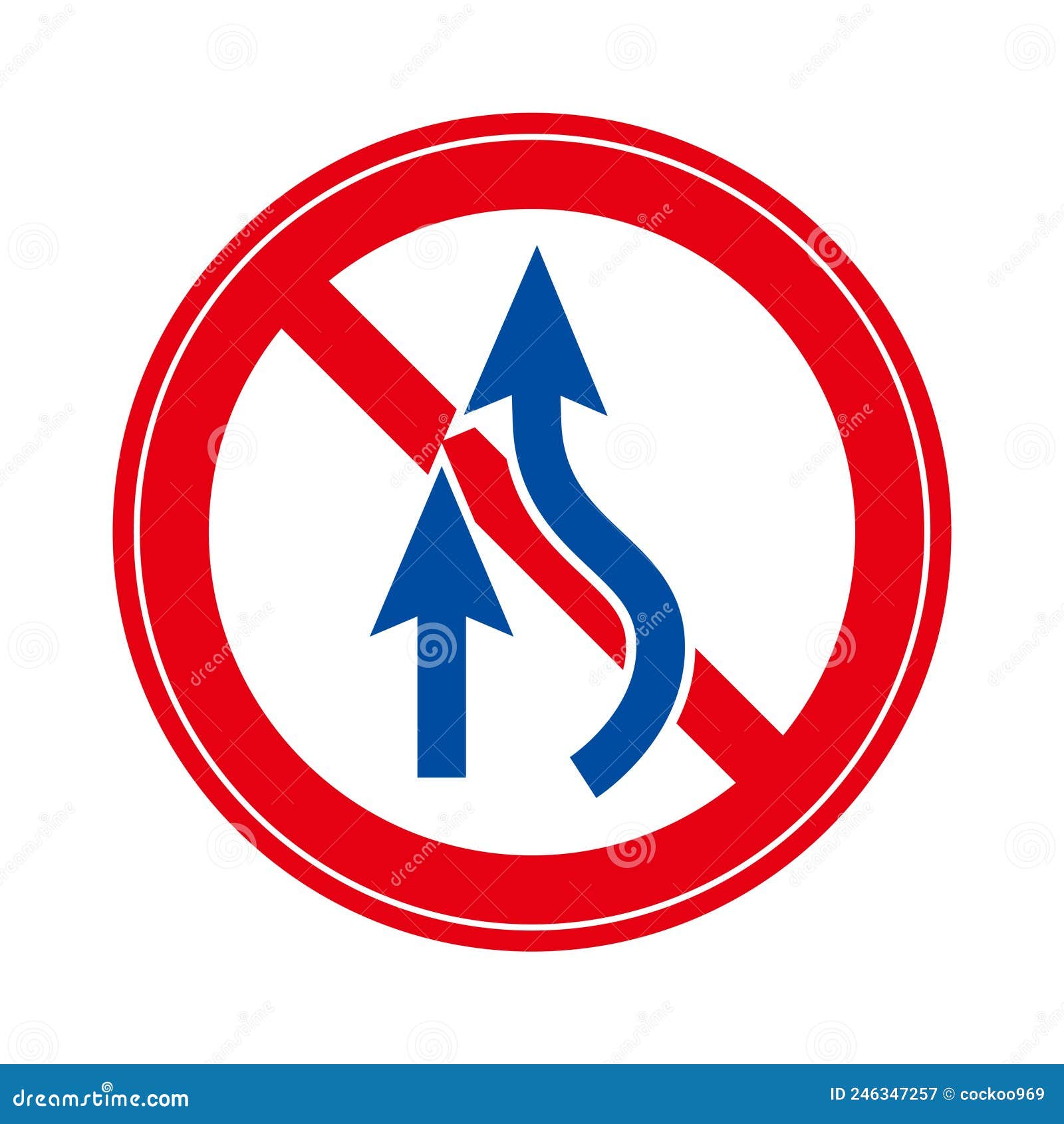 Conspicuous Two-way Traffic Road Sign Stock Photography | CartoonDealer ...
