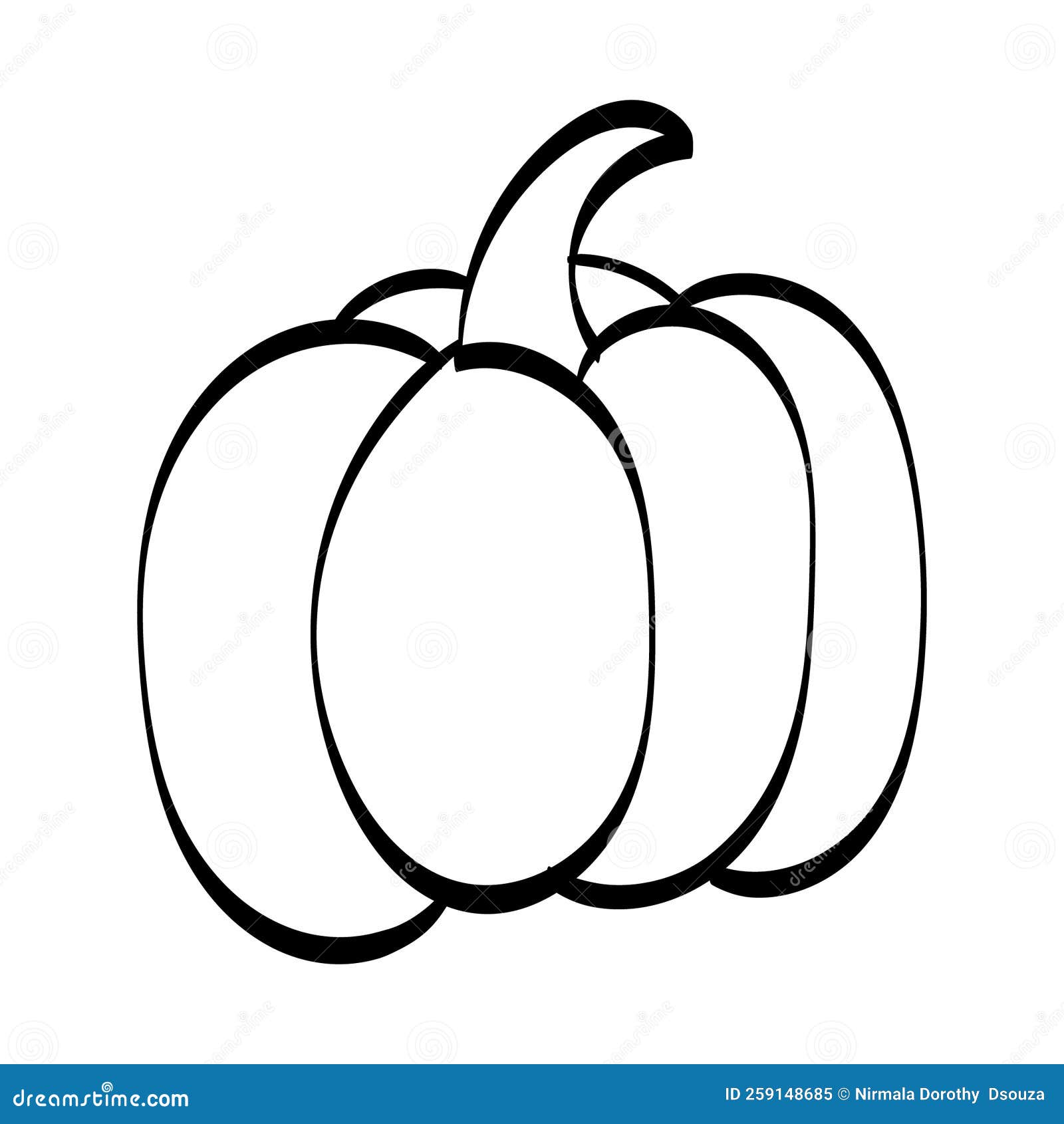 Simple Pumpkin Outline