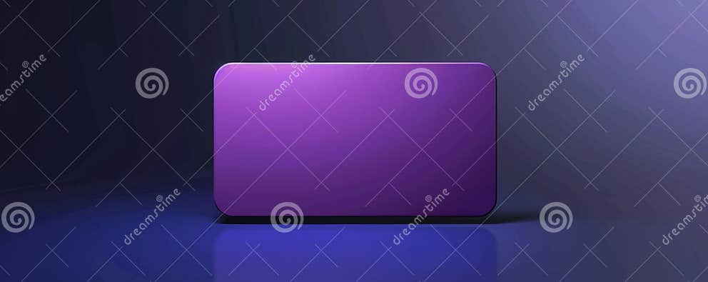 Simple Purple Rectangular Card with Rounded Corners on an Abstract ...