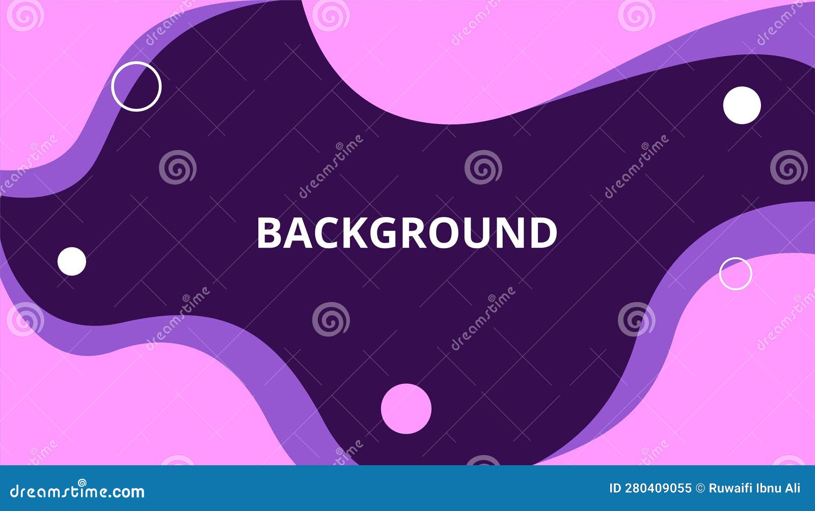 Simple Purple Vector Background, Wavy Background with Abstract Shapes ...