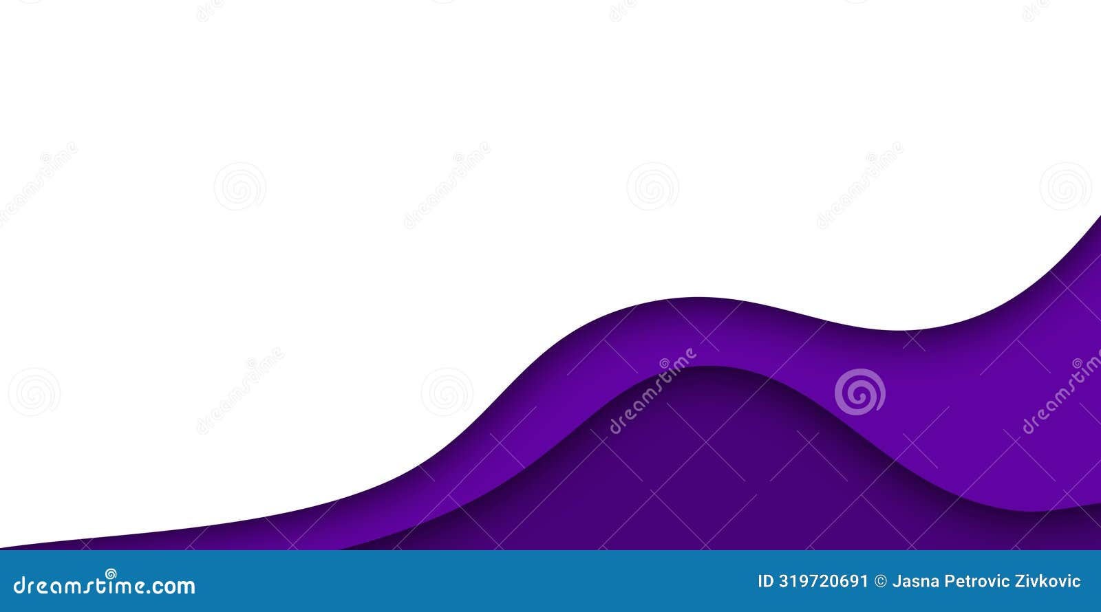 Simple Purple Violet White Background with Curve Wave Lines . White ...