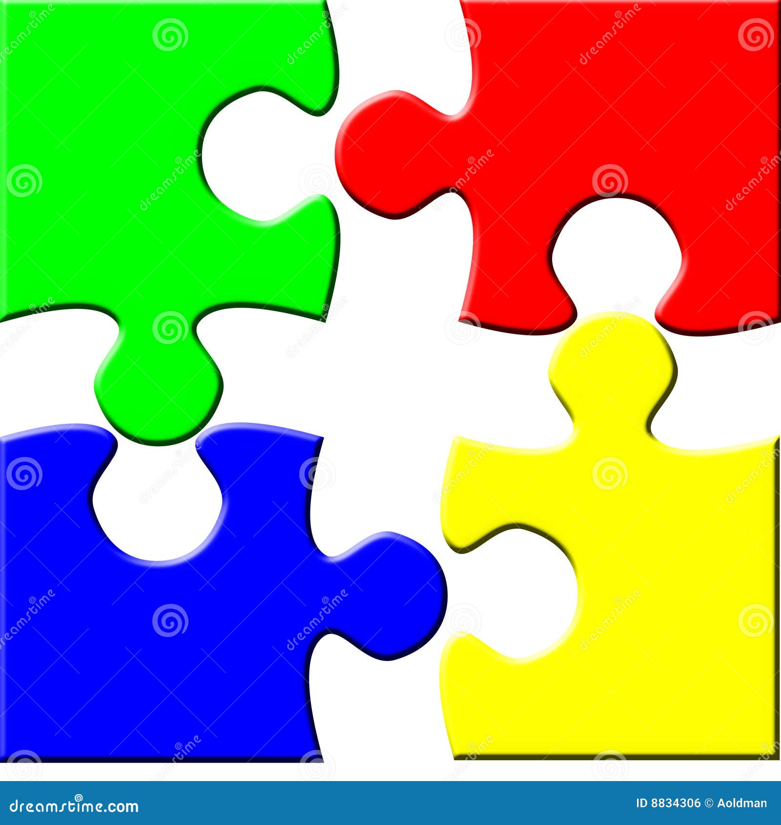 Simple puzzle stock illustration. Illustration of assemble - 8834306