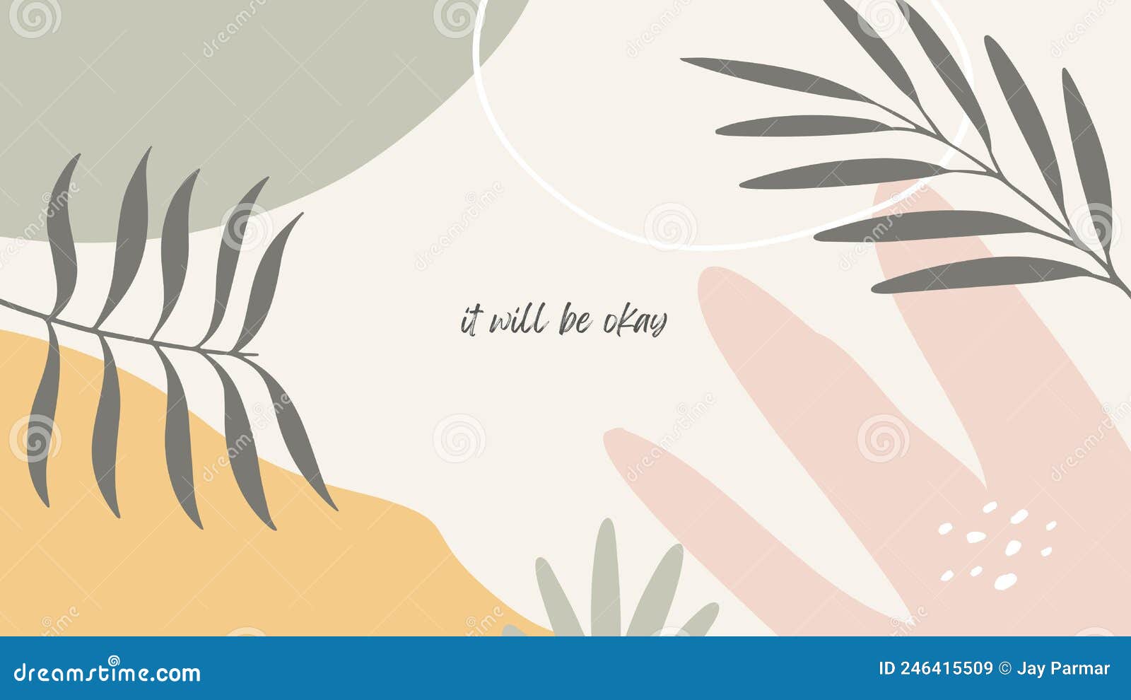 Simple Quote Abstract Desktop Wallpaper Stock Illustration ...