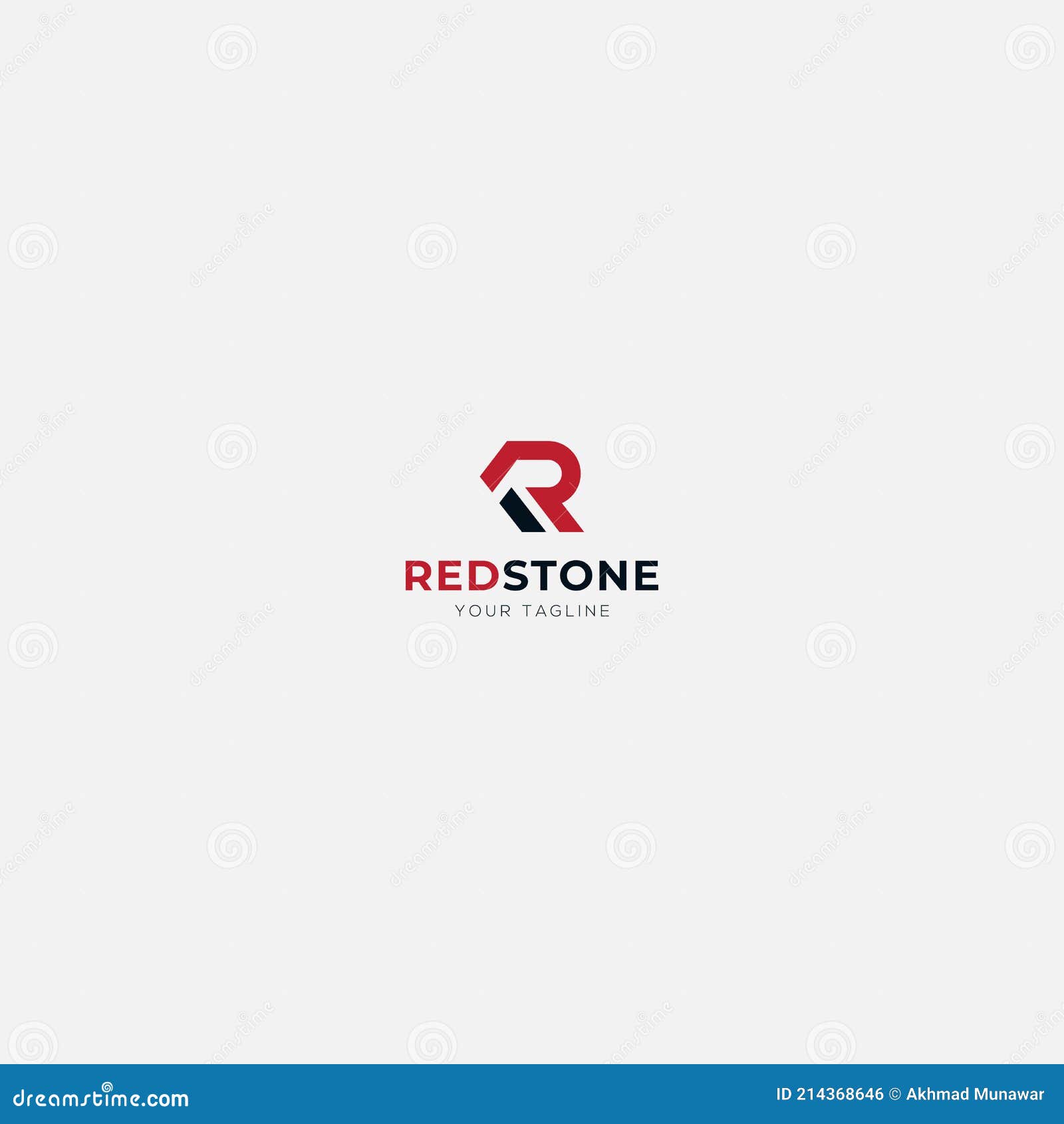 Simple R Letter Initial Logo Simple Red Stone Home Abstract Stock ...