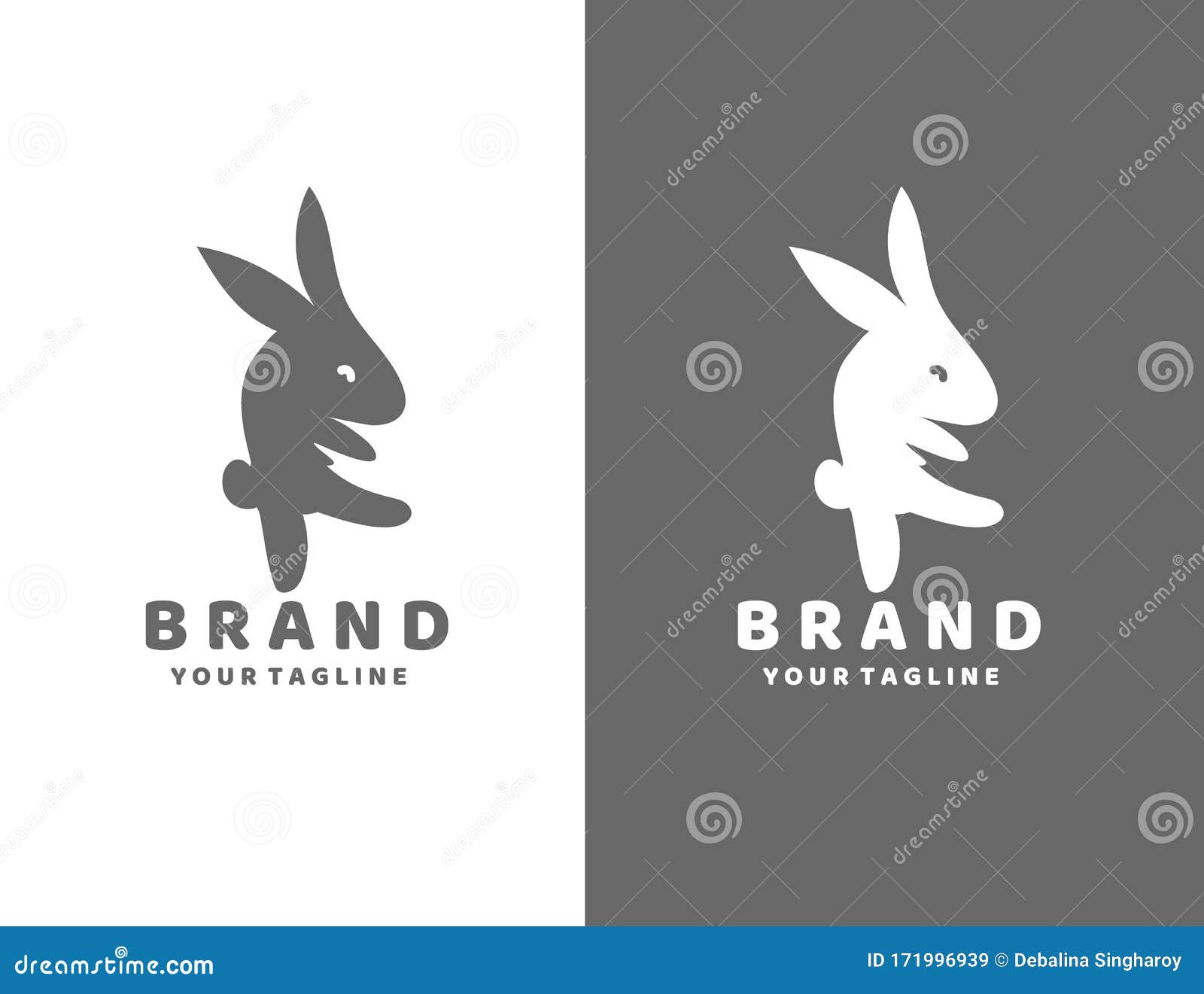 Simple Rabbit Logo Design | Creative Rabbit Logo Design Stock Vector ...