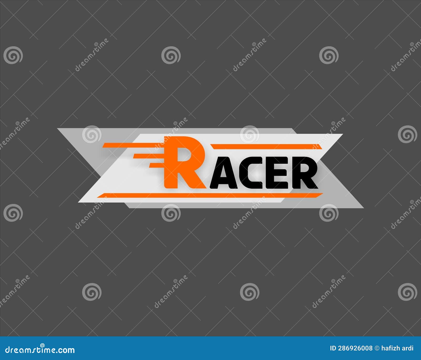 Simple Racer logo vector stock illustration. Illustration of fast ...