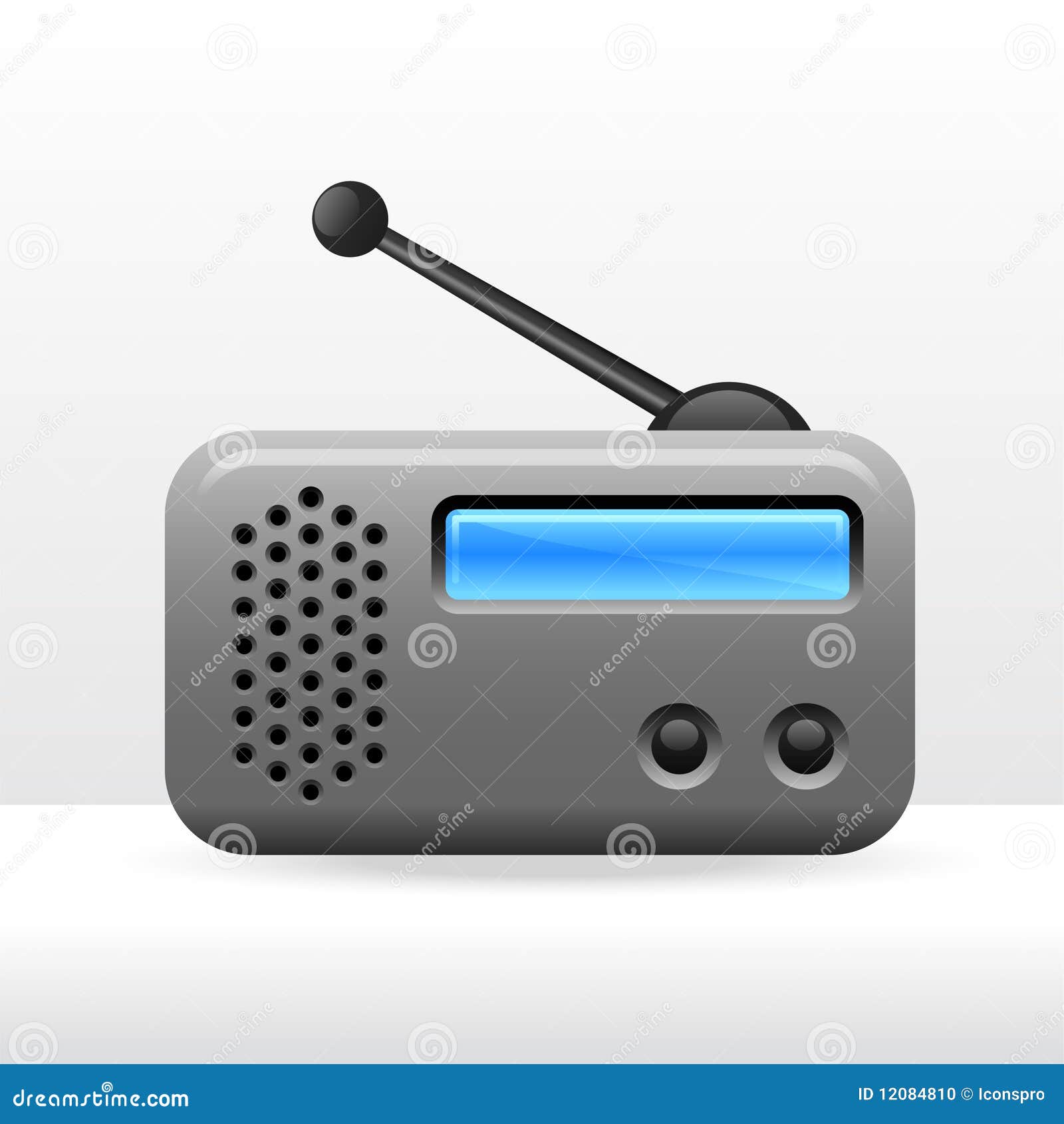 Simple radio stock vector. Illustration of white, silver - 12084810 Simple radio stock vector. Illustration of white, silver - 12084810
