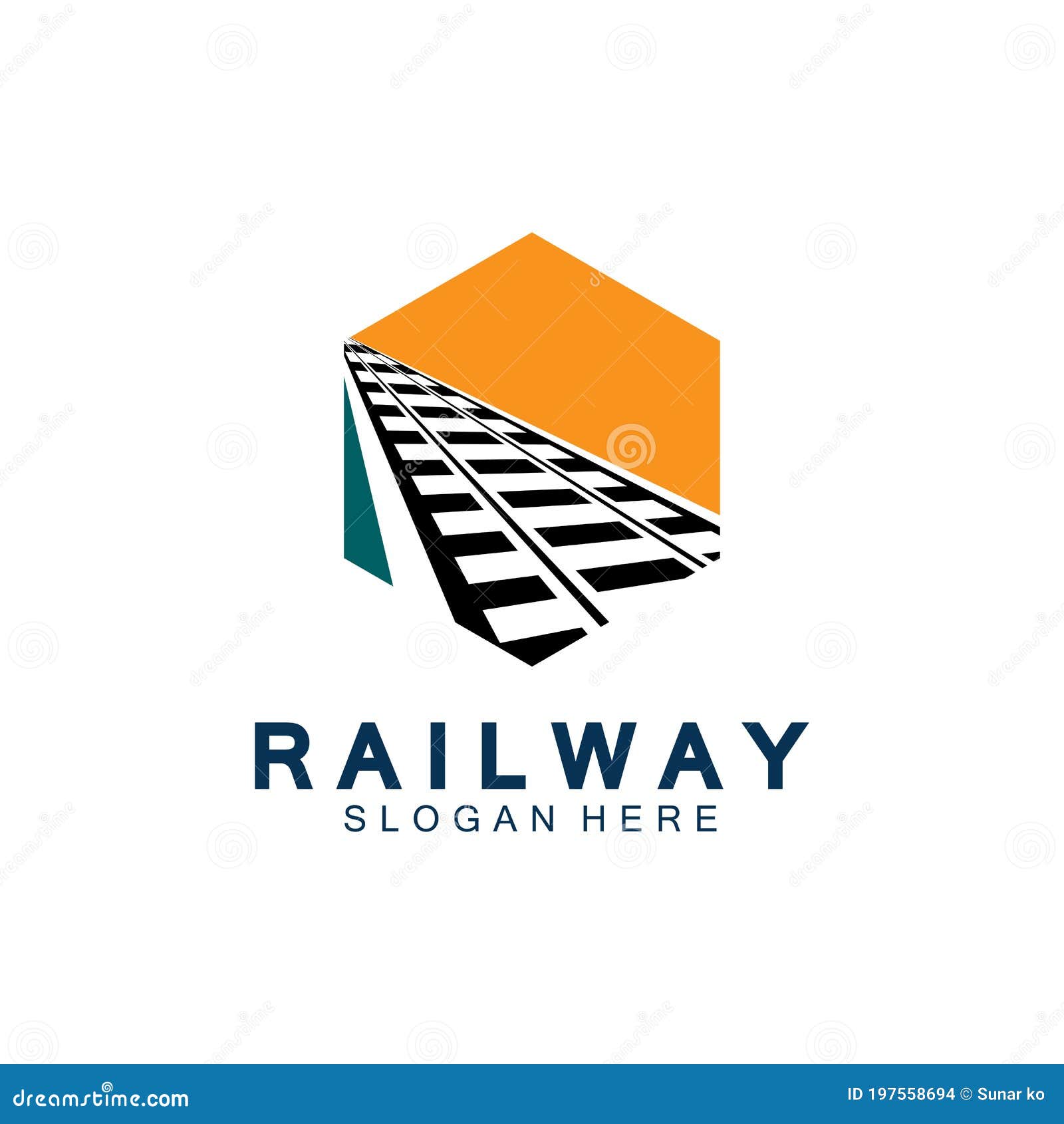 Simple Rail Logo Vector Icon Design Illustration Stock Vector ...