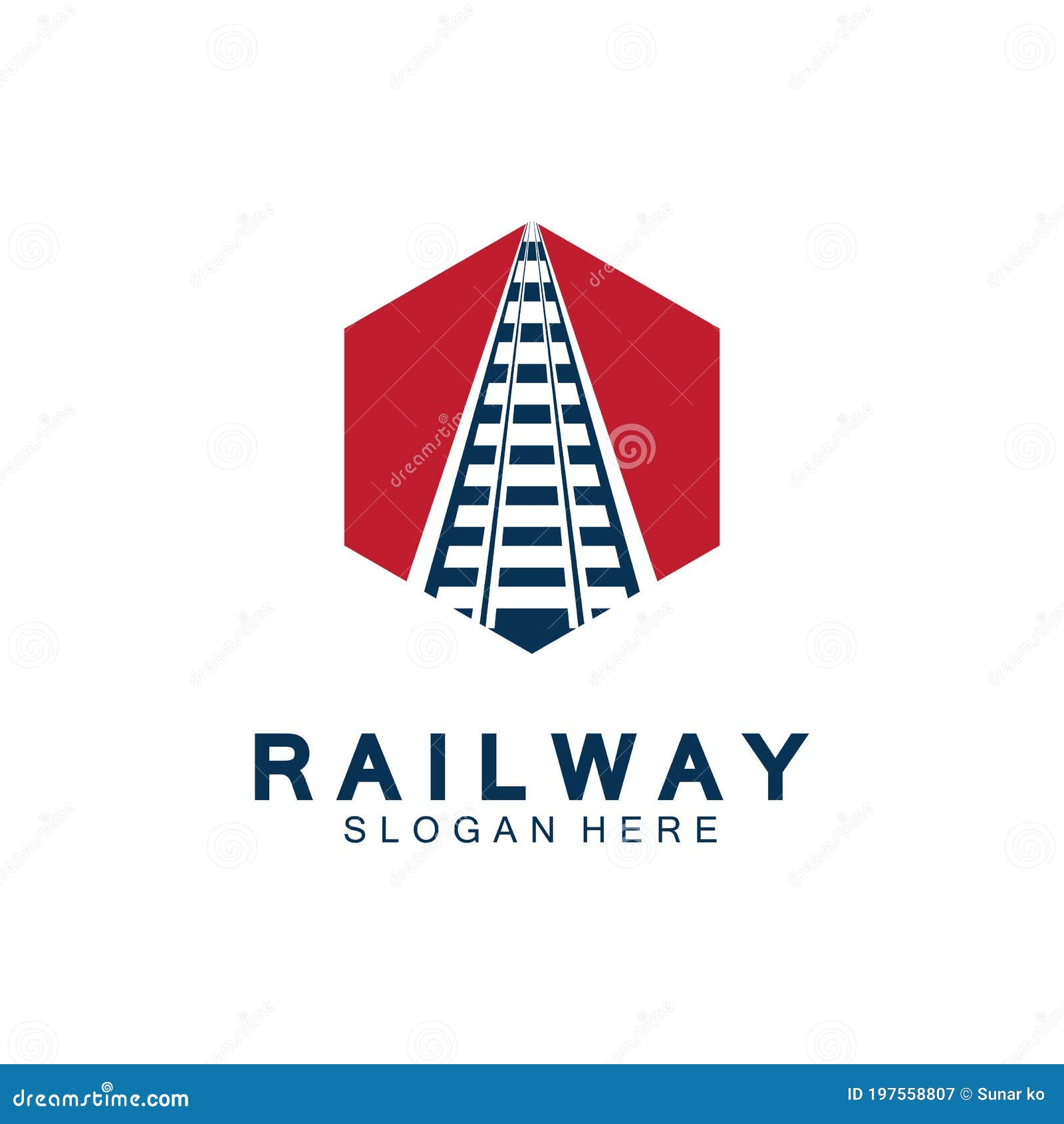 Simple Rail Logo Vector Icon Design Illustration Stock Vector ...