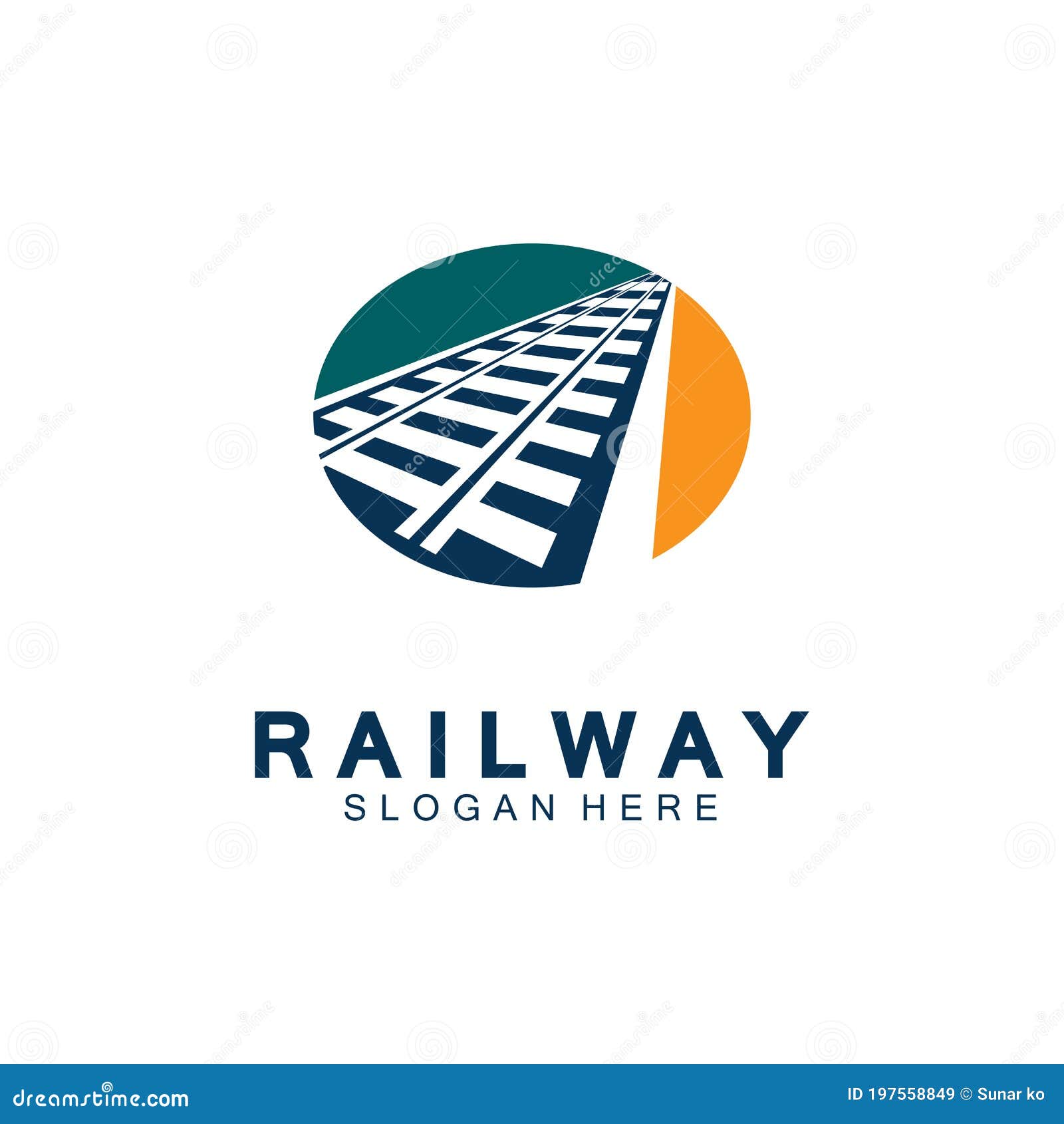 Simple Rail Logo Vector Icon Design Illustration Stock Vector ...