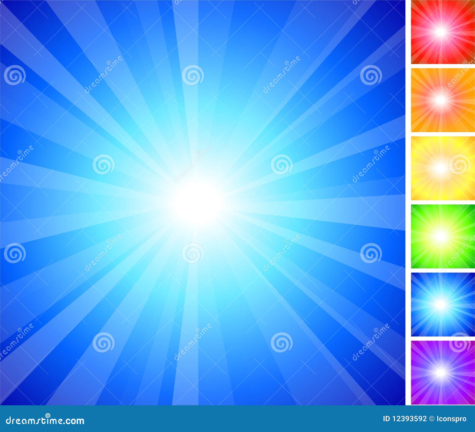 Simple Rainbow Glow Collection Stock Illustration - Illustration of ...