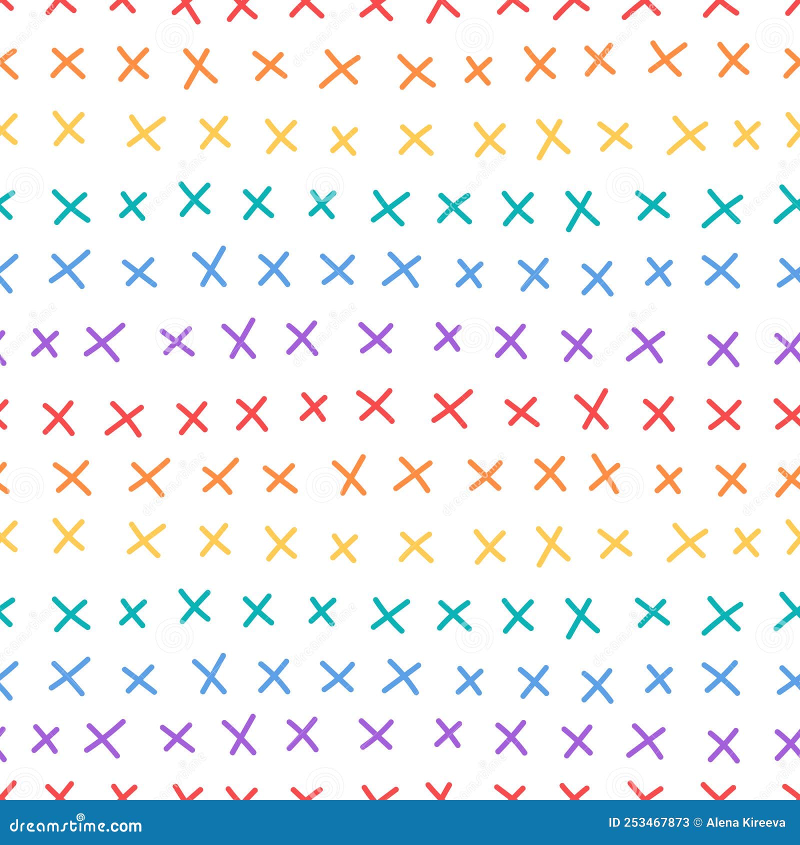 A Simple Rainbow Pattern. Vector Stock Vector - Illustration of decor ...