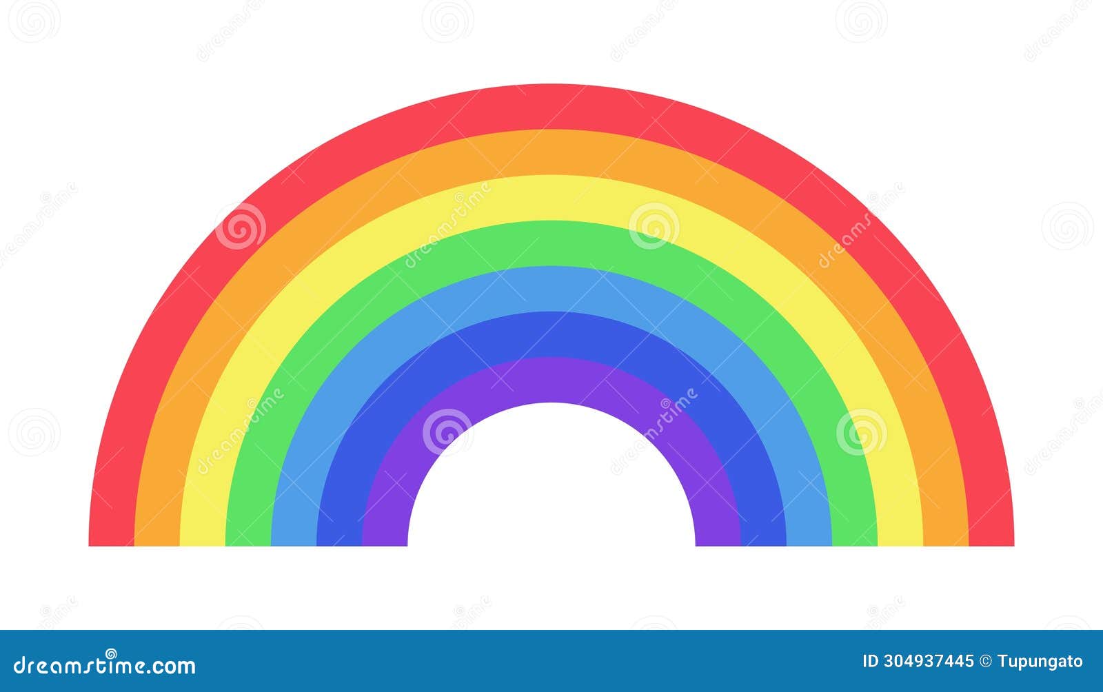Simple rainbow vector icon stock vector. Illustration of sign - 304937445